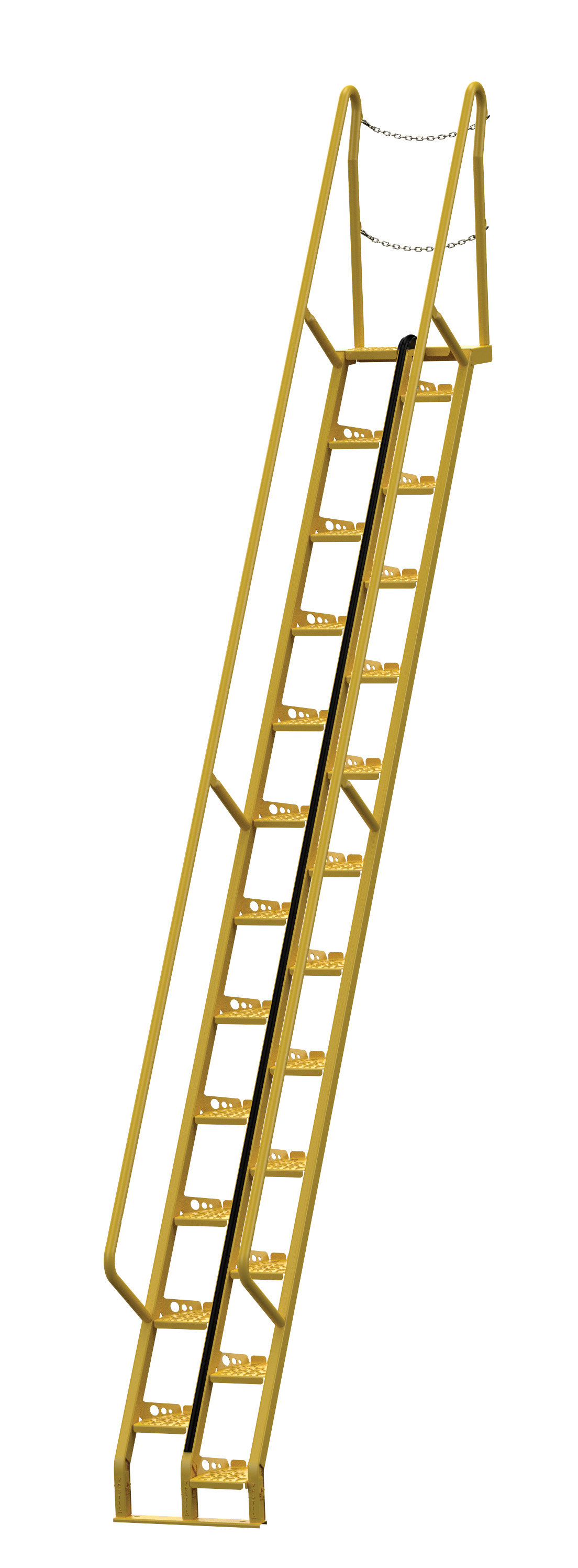 Vestil 17.53' Steel Straight Ladder | Wayfair