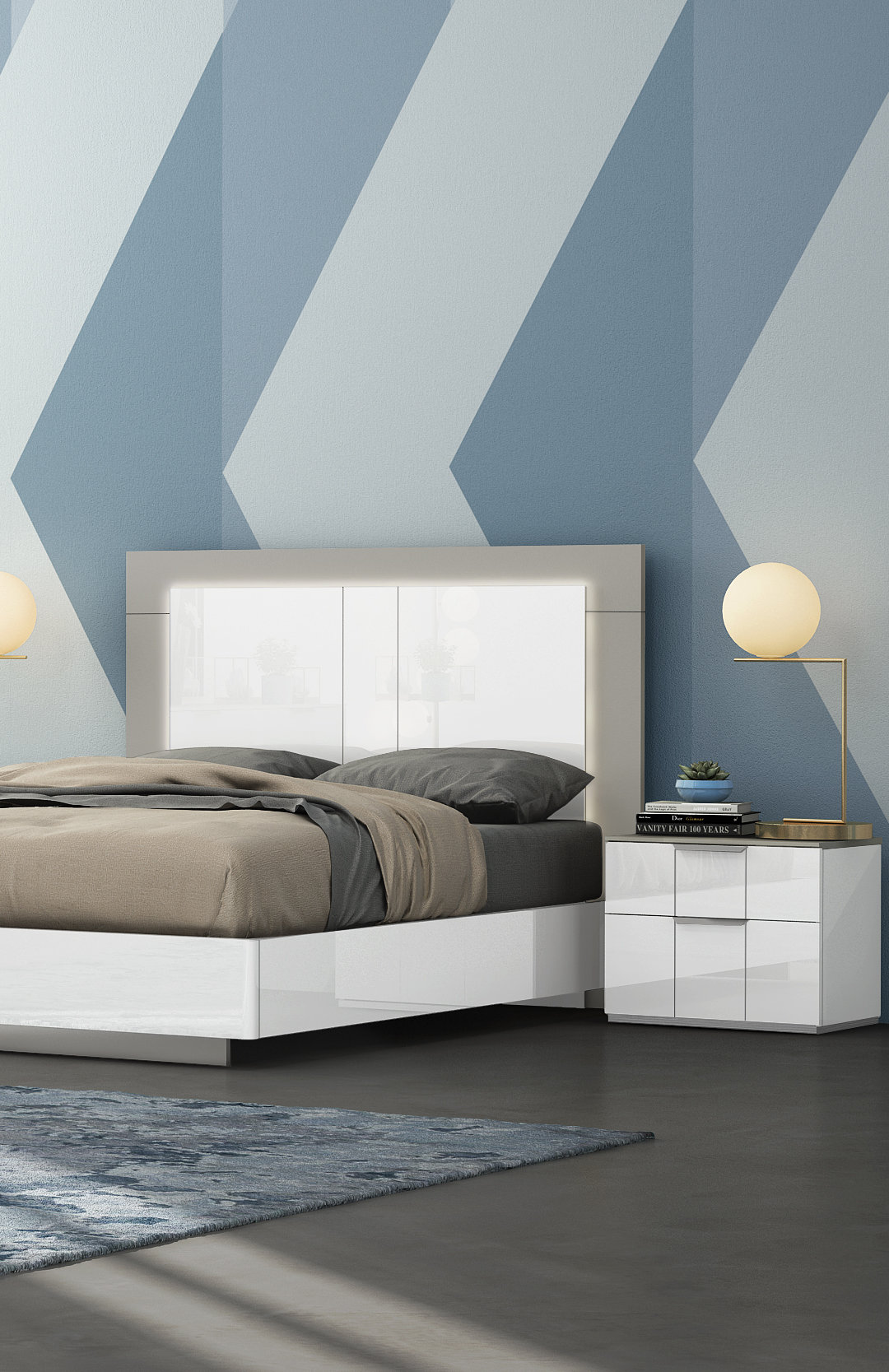 Wrought Studio K-Living Derrall Night Stand With Wireless Charger ...