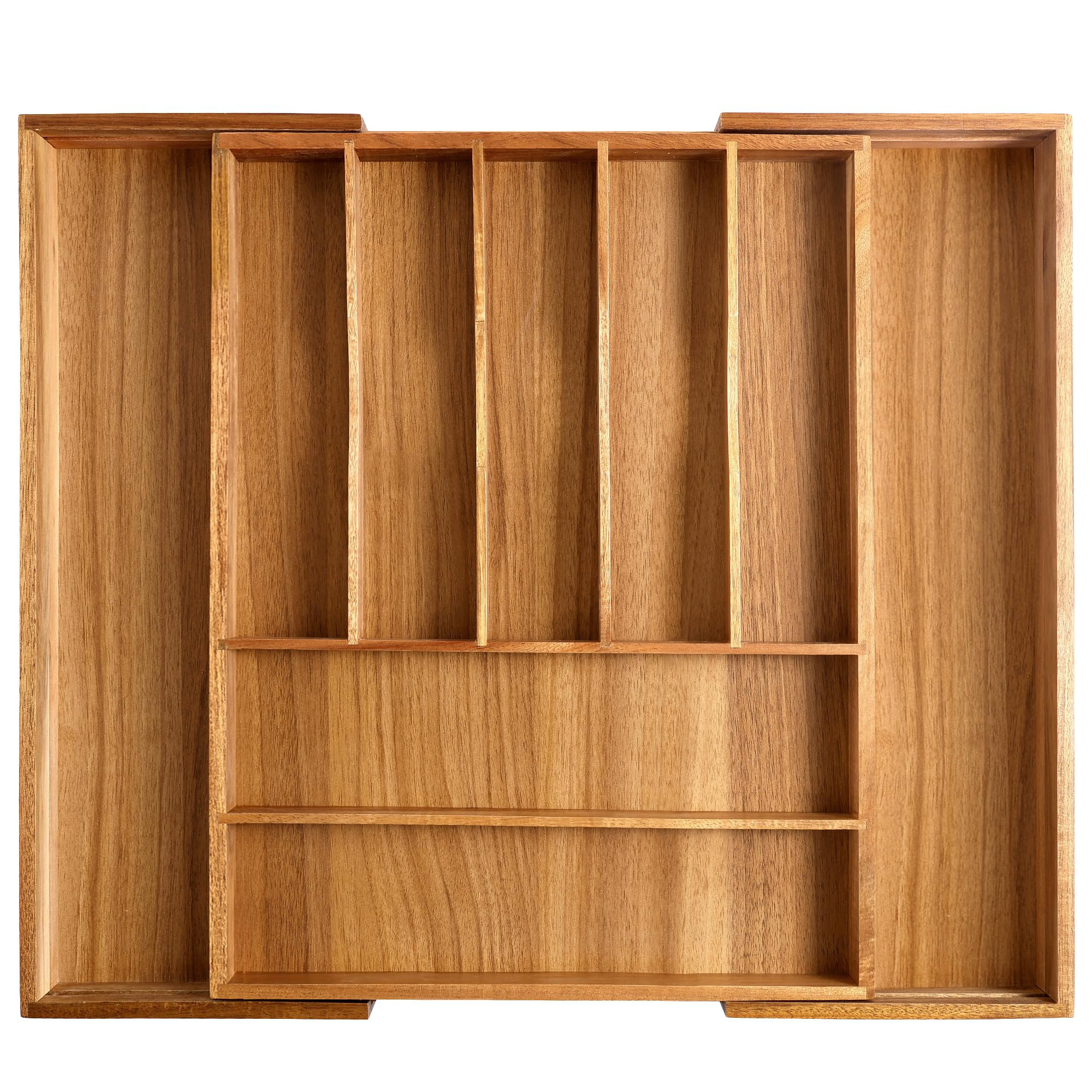 One Allium Way® Expandable Acacia Wood Utensil Organizer - Lightweight ...