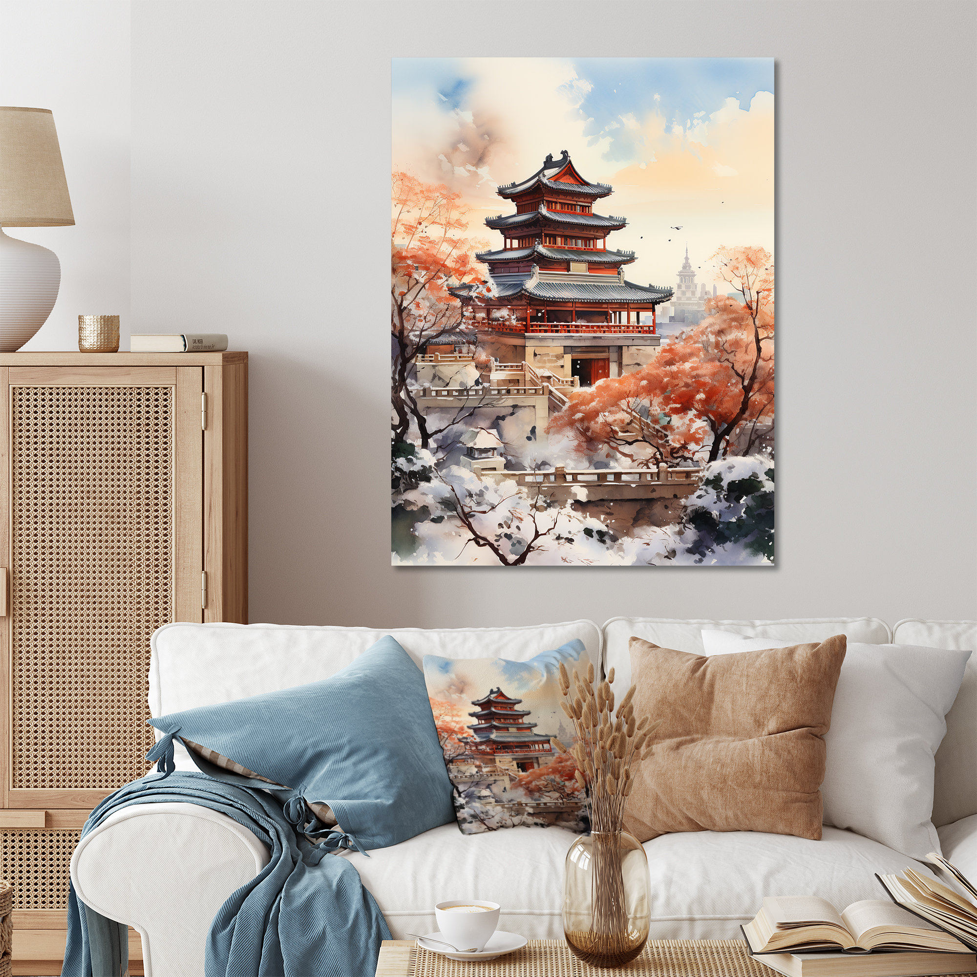 Lark Manor™ Pékin, emblèmes emblématiques, automne, sérénité I, art ...