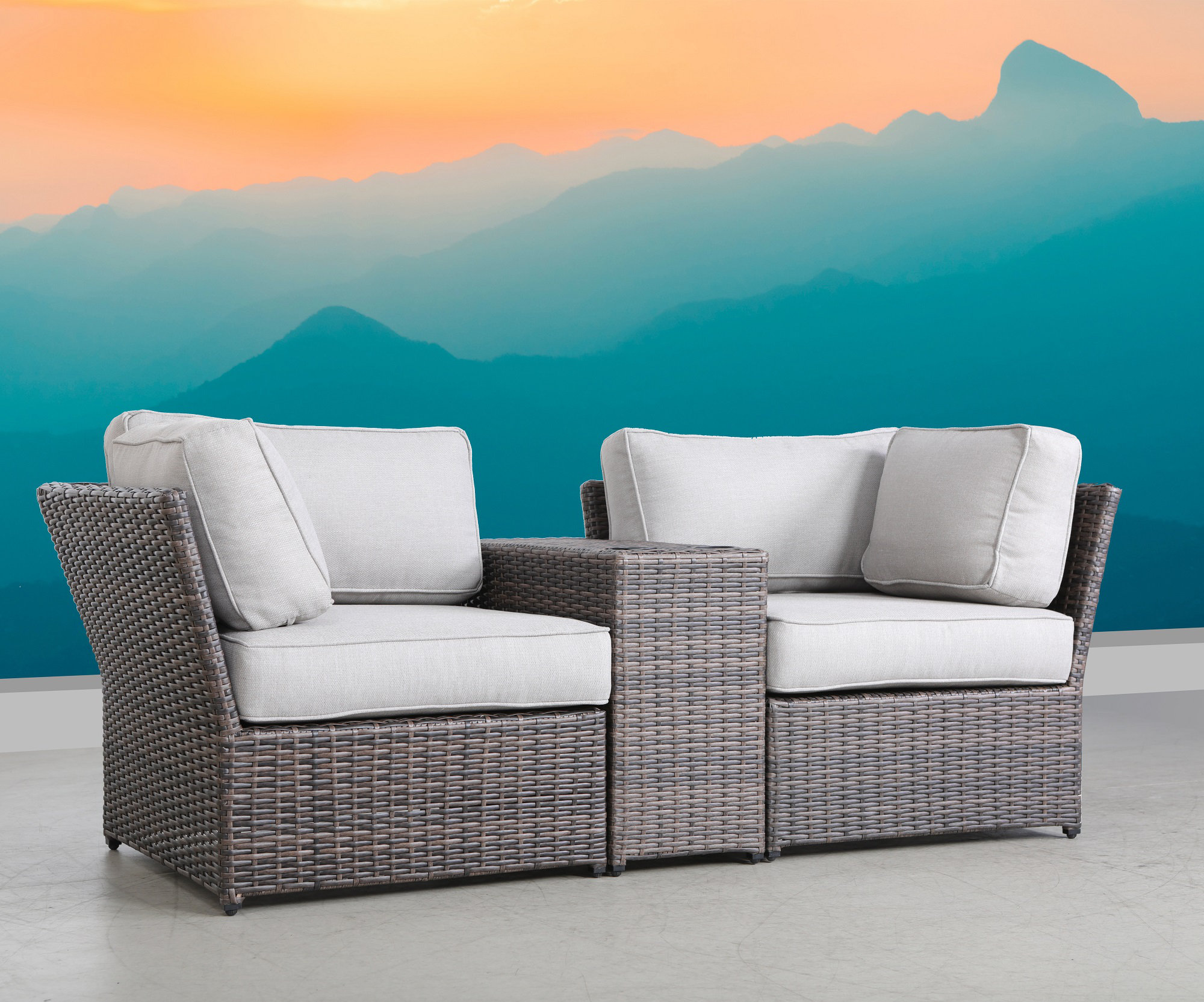 Etta Avenue™ Elodie Wicker Fully Assembled 2 - Person Seating Group ...