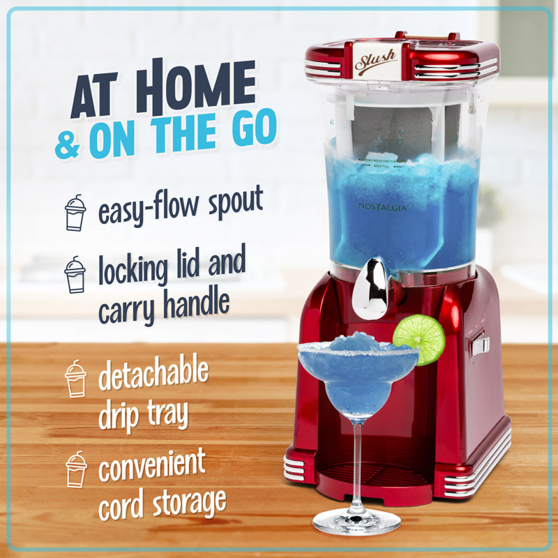 Nostalgia 32-ounce Retro Slush Drink Maker - Retro Red & Reviews | Wayfair