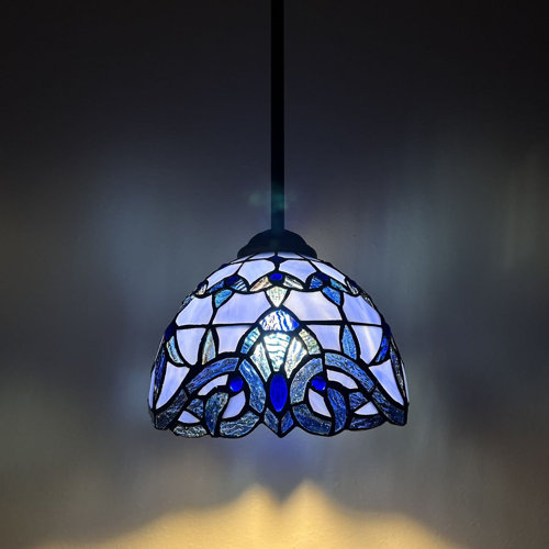 Blue Shade Glass Pendant Lighting You'll Love | Wayfair