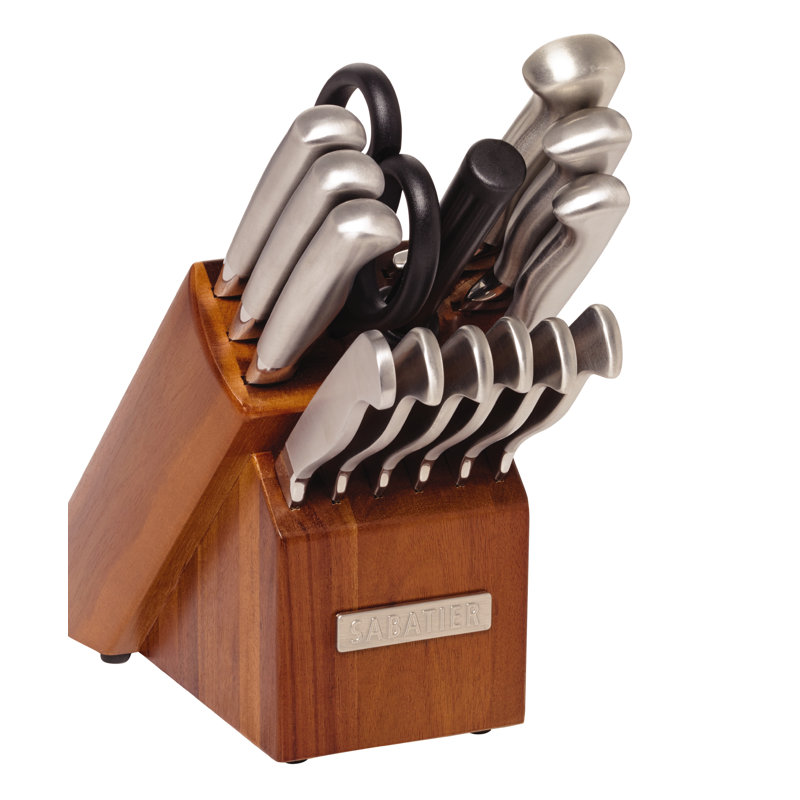 Sabatier 15-Piece Stainless Steel Hollow Handle Knife Block Set | Wayfair