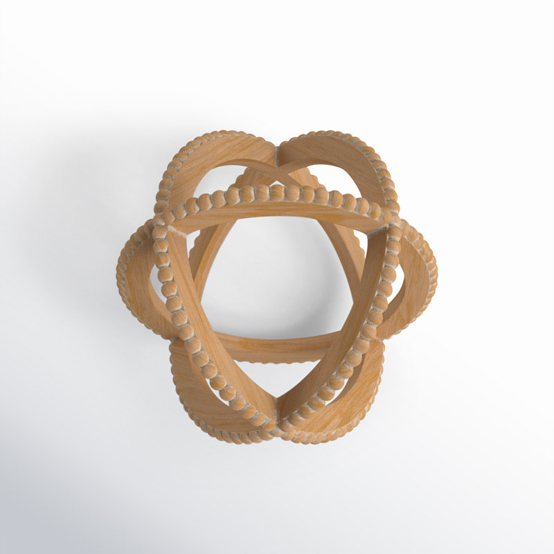 Delaney Decorative Ball Table Accent with Bead Trim & Reviews | Birch Lane