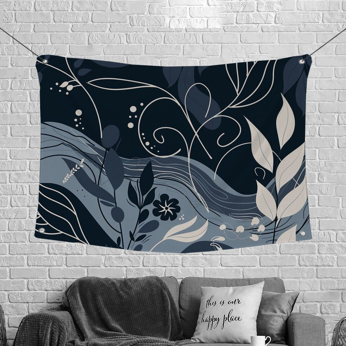 East Urban Home Floral Wall Tapestry - Art Wall Decor_12379 | Wayfair