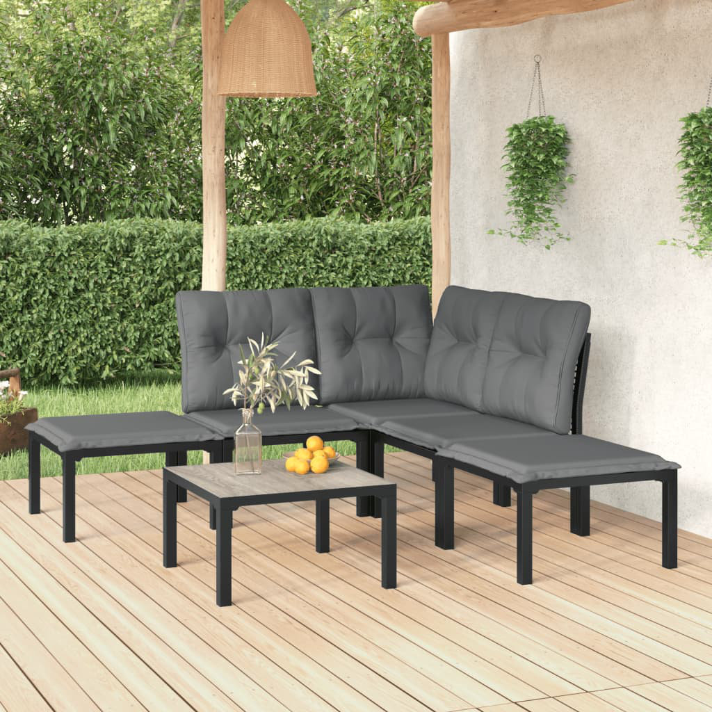Latitude Run® Anojan 4 - Person Outdoor Seating Group with Cushions ...