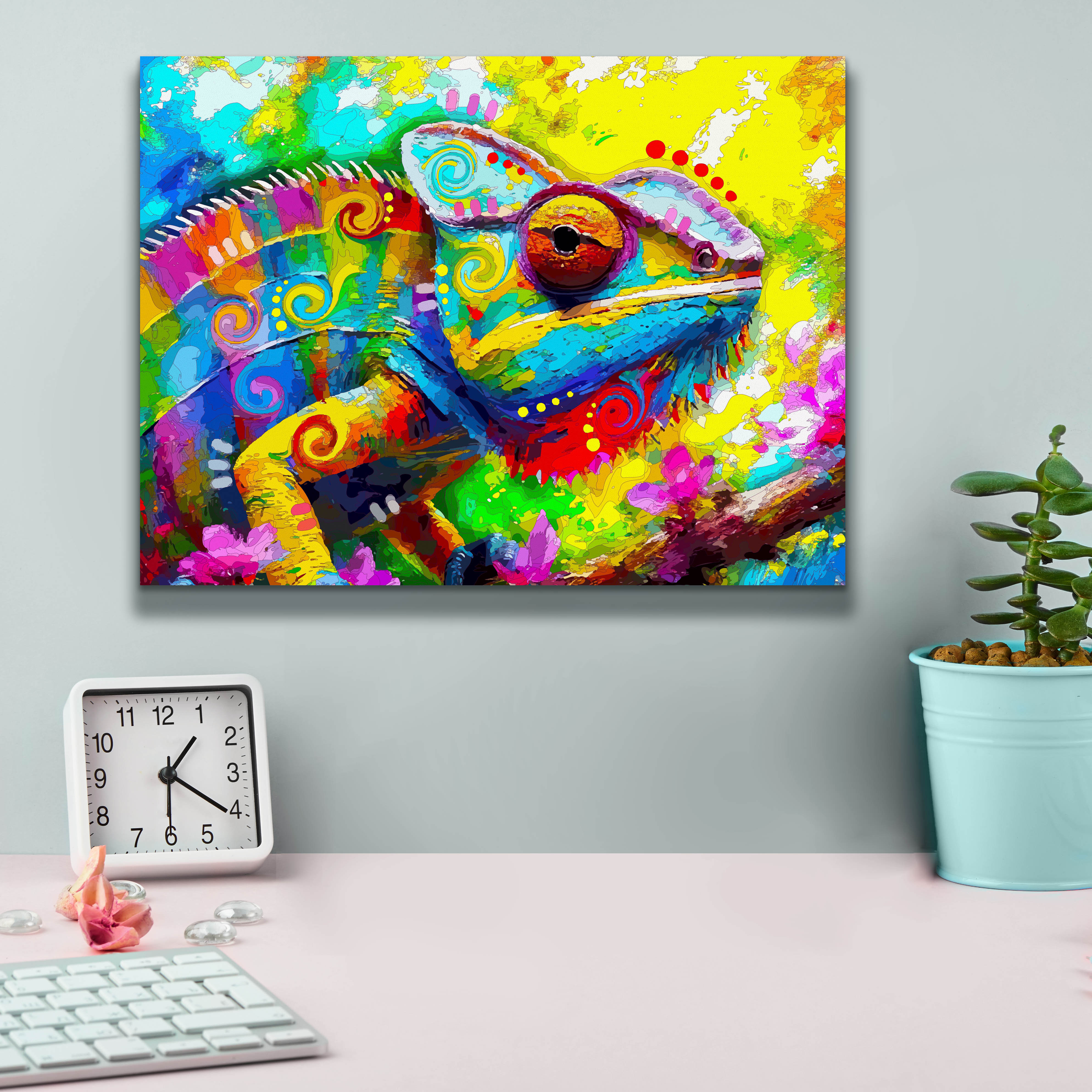 Winston Porter The Karma Chameleon' by Dean Russo Canvas Wall Art | Wayfair