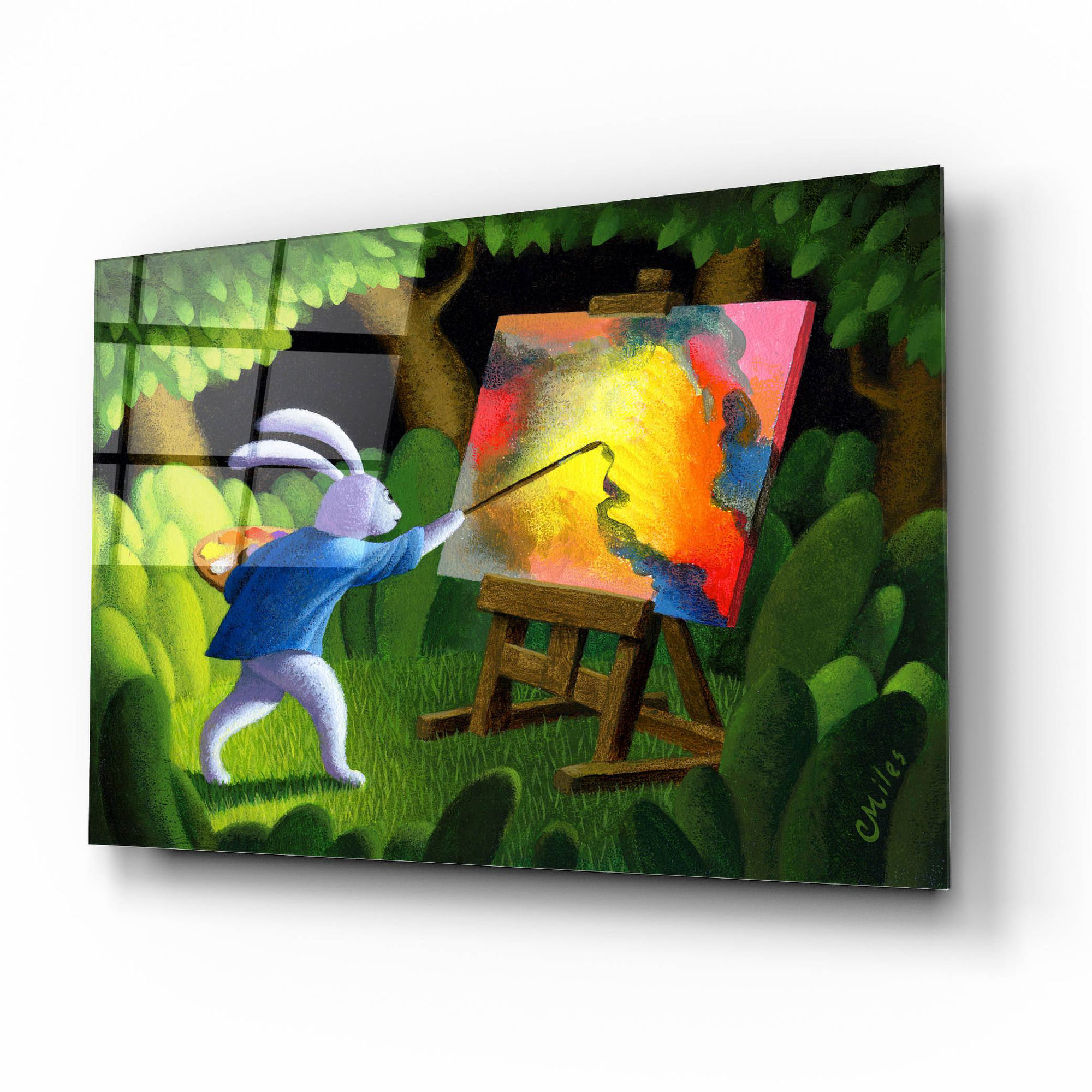 Trinx The Artist On Plastic/Acrylic by Chris Miles Print | Wayfair
