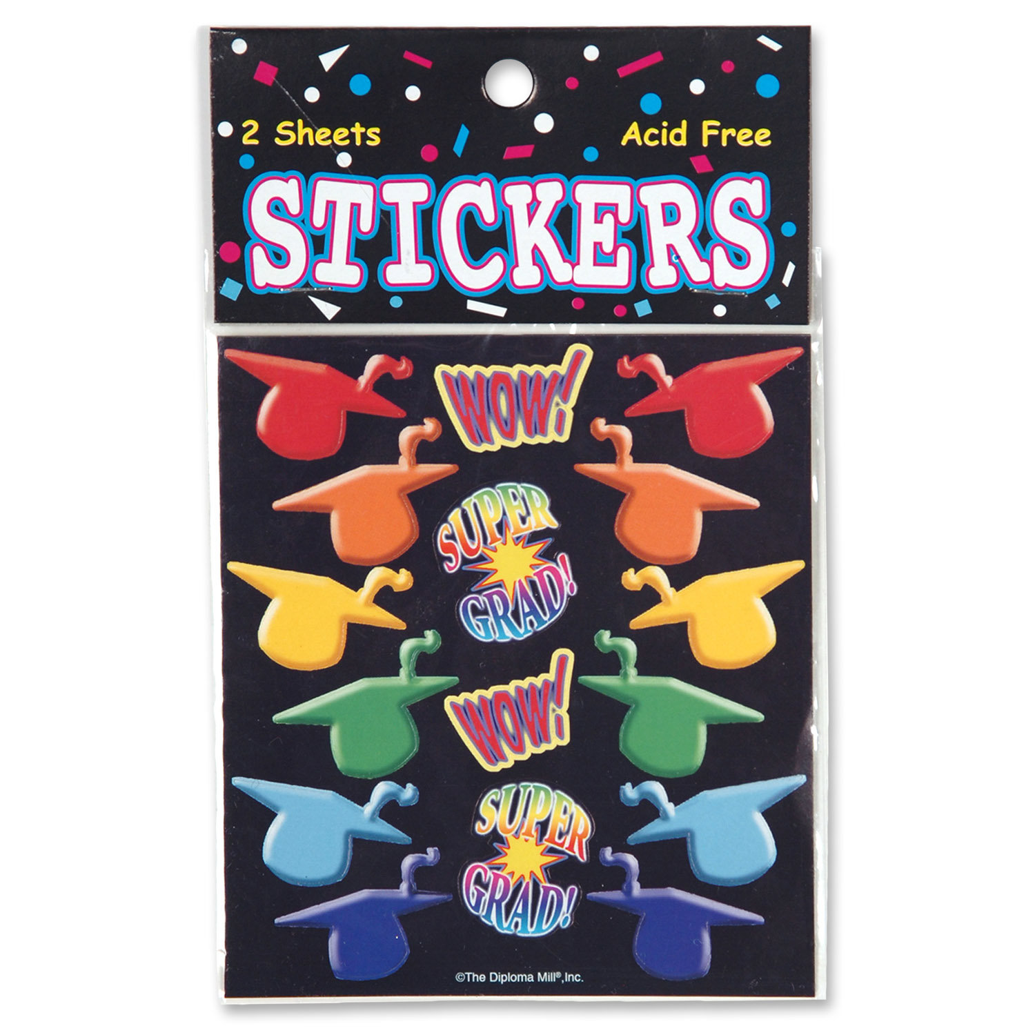 Beistle Super Grad Graduation Stickers | Wayfair