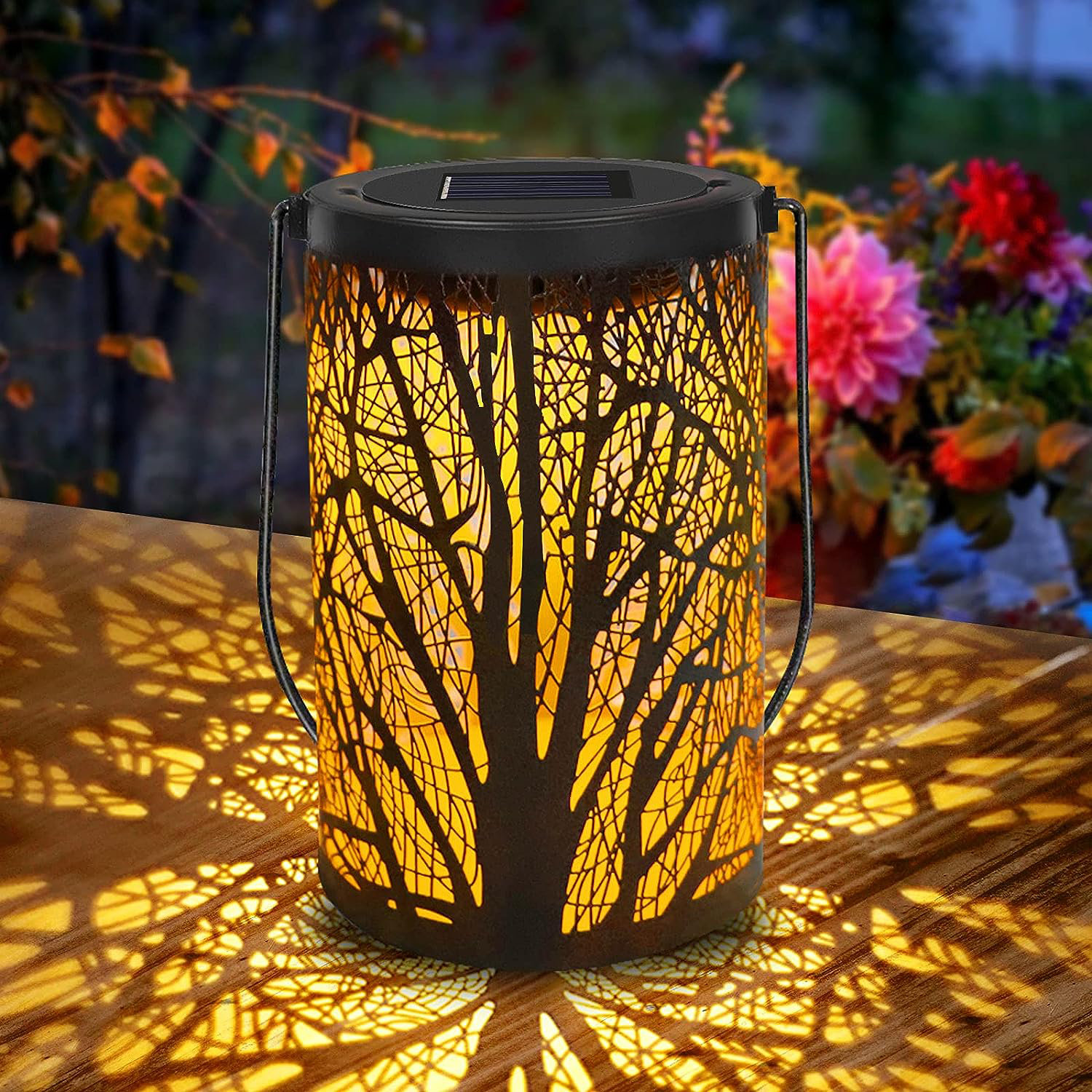 Amples 6.5'' Solar Powered Outdoor Lantern | Wayfair