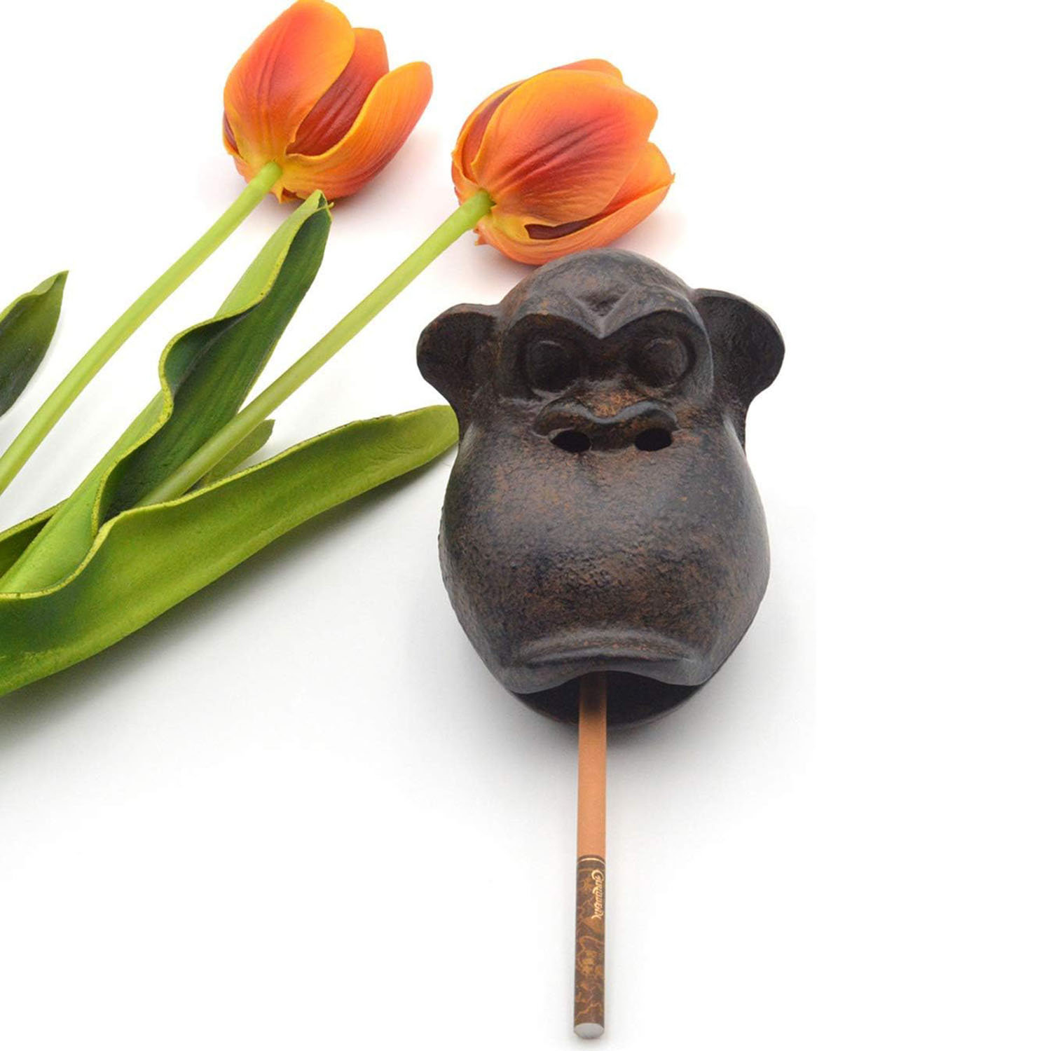 WIZIAT Cigar Ashtray, Monkey Cool Ashtray For Cigarettes Outdoor Cast ...