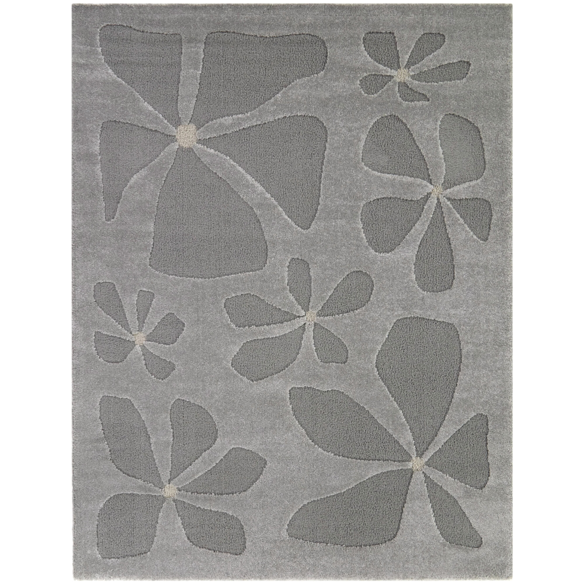 Winston Porter Davionne Grey Modern Floral Area Rug - Wayfair Canada