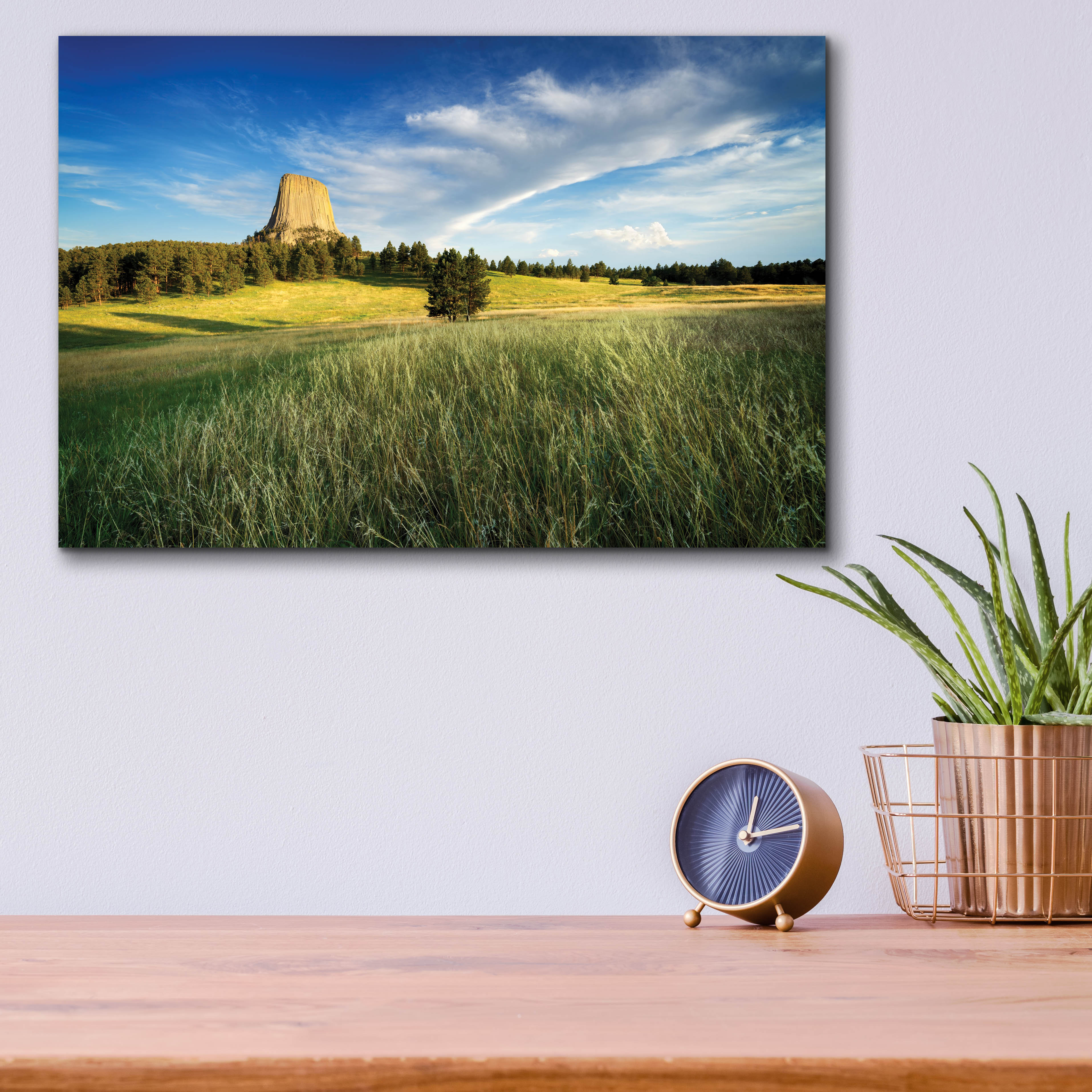 Ebern Designs 'Devils Tower' by Rick Berk Acrylic Glass Wall Art | Wayfair