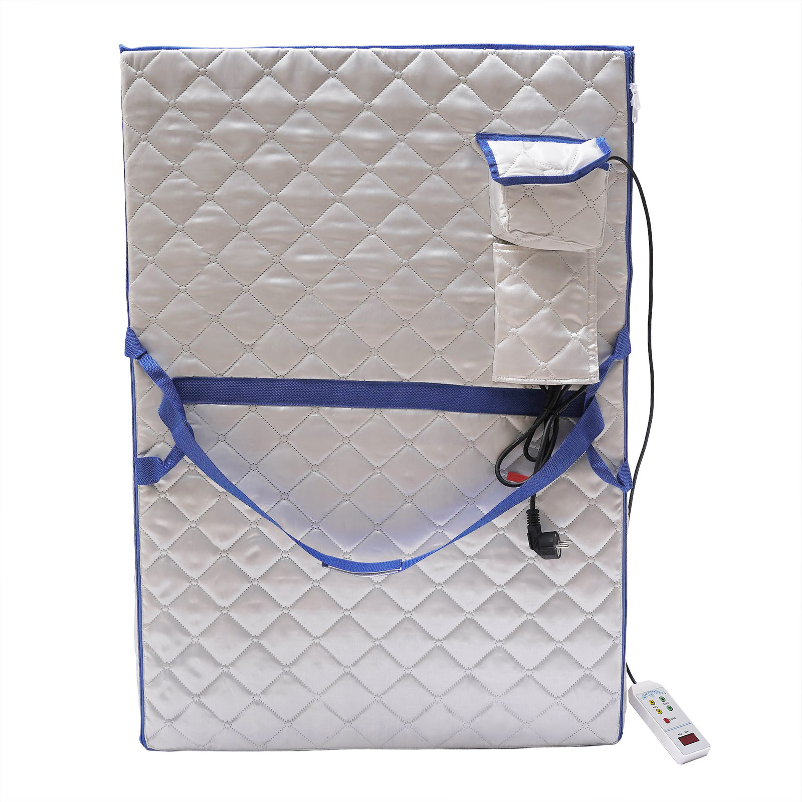 Lomana Silver Infrared Home Spa One Person Sauna With Heating Foot Pad ...