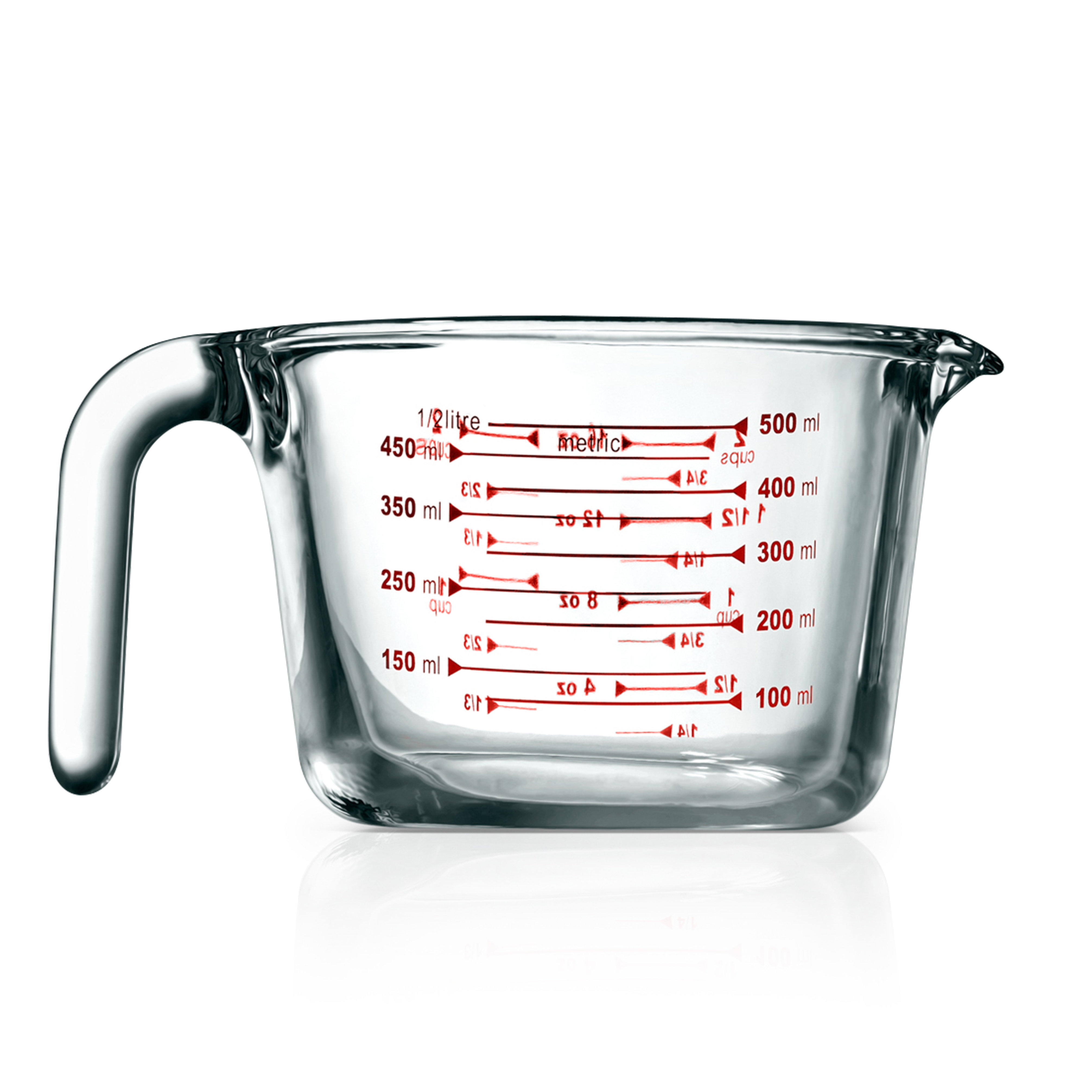 NutriChef 500 Ml. High Borosilicate Glass Measuring Cup With Customized ...