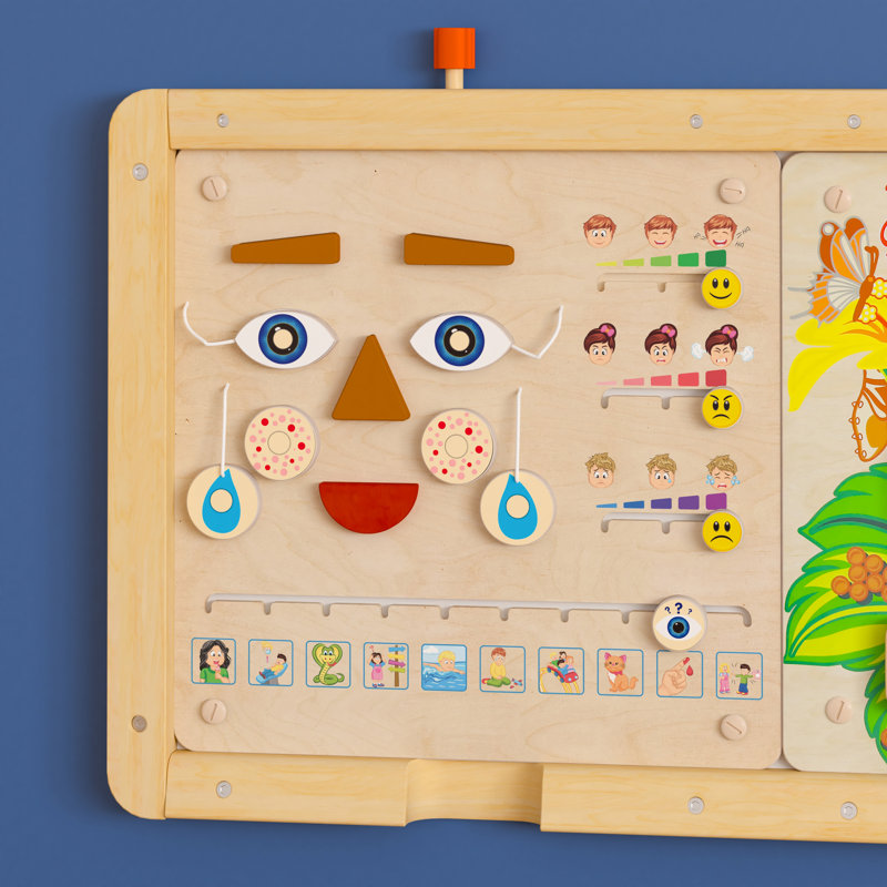 Bright Beginnings Commercial Grade Wooden Three Panel STEAM Wall System ...