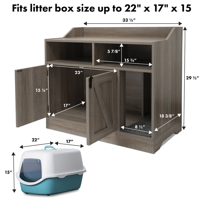 Tucker Murphy Pet™ Litter Box Enclosure & Reviews | Wayfair
