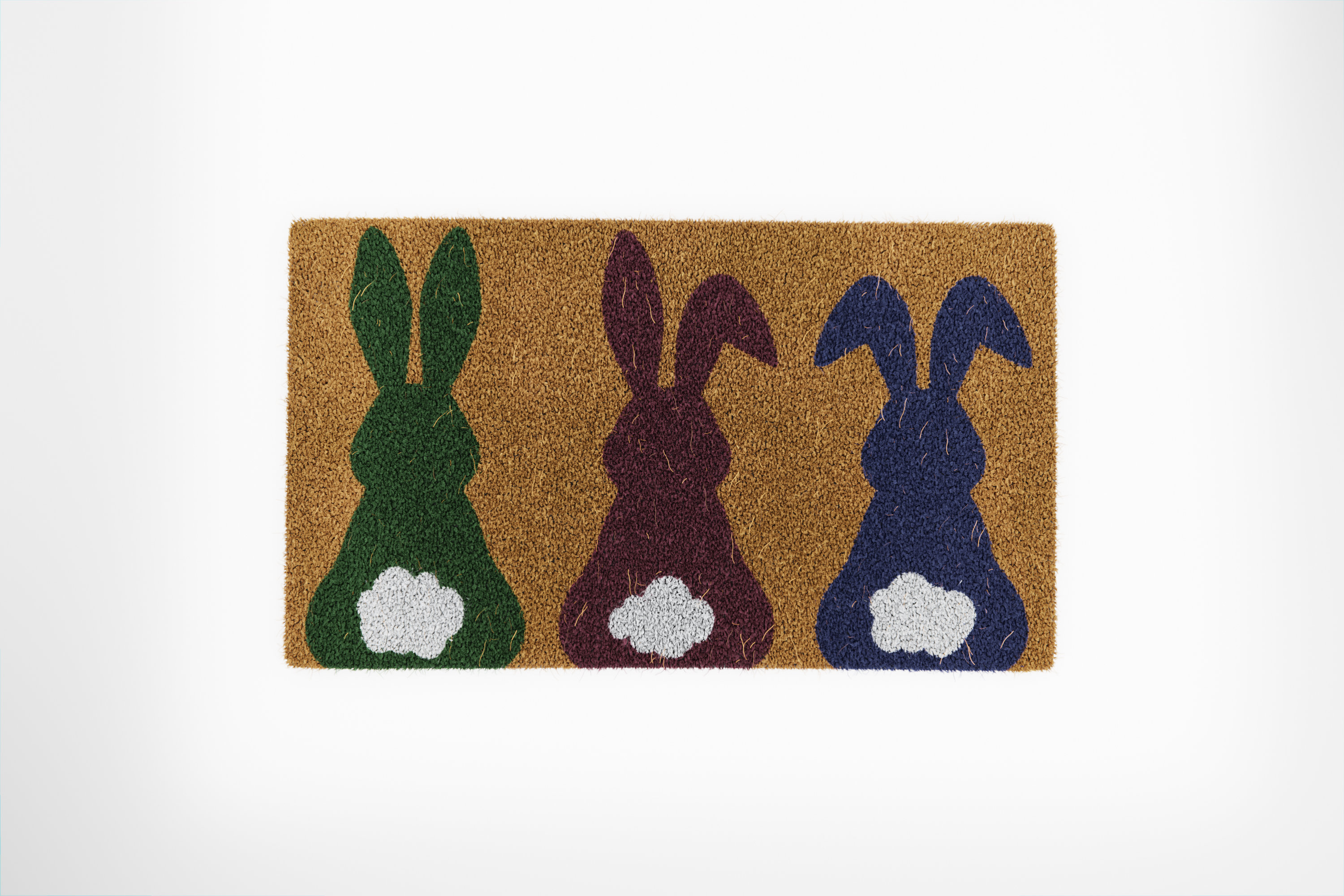 Ophelia & Co. Easter Bunnies Spring Coir Doormat | Wayfair