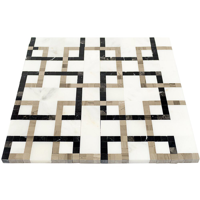 TileBar Pendulum Random Sized Marble Mosaic Wall & Floor Tile | Perigold