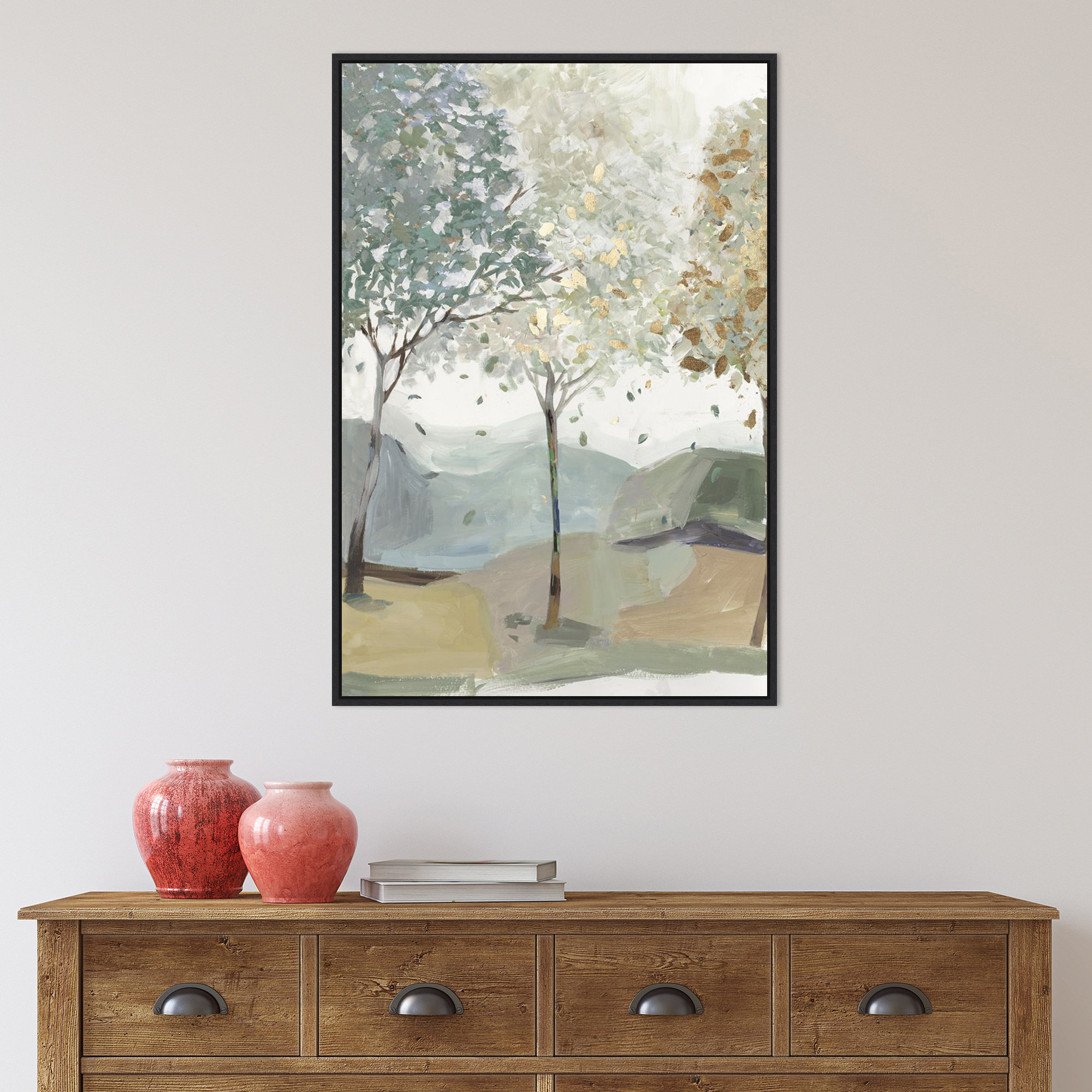 Wildon Home® Breezy Landscape Trees III By Allison Pearce Framed Canvas ...