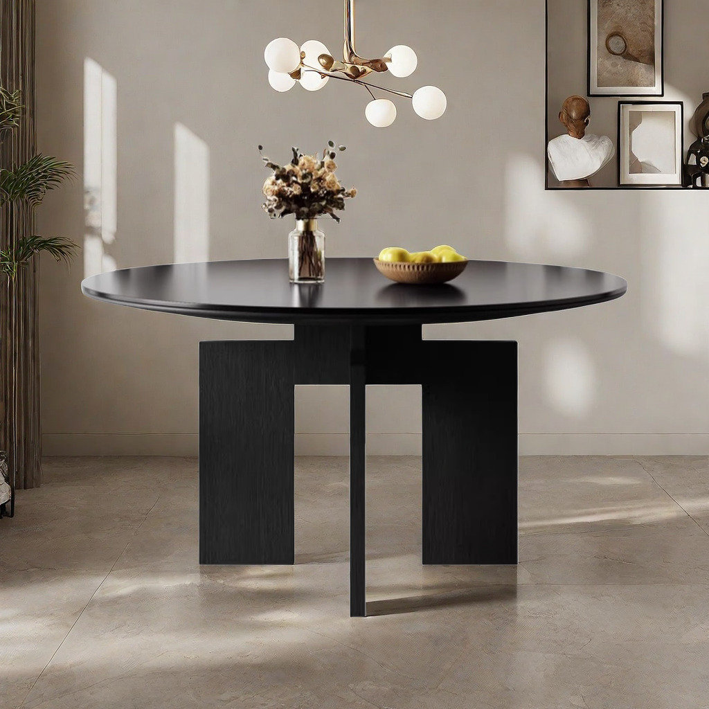 Greyleigh Vintage Round Table Cream Style Table Round Conference Table ...