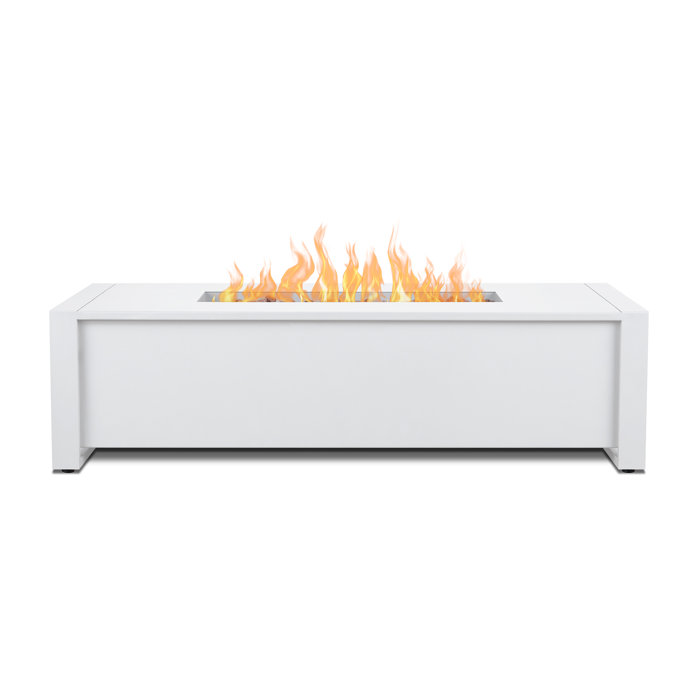 Real Flame KEENAN 14.5" H x 52" W Aluminum Propane Outdoor Fire Pit ...