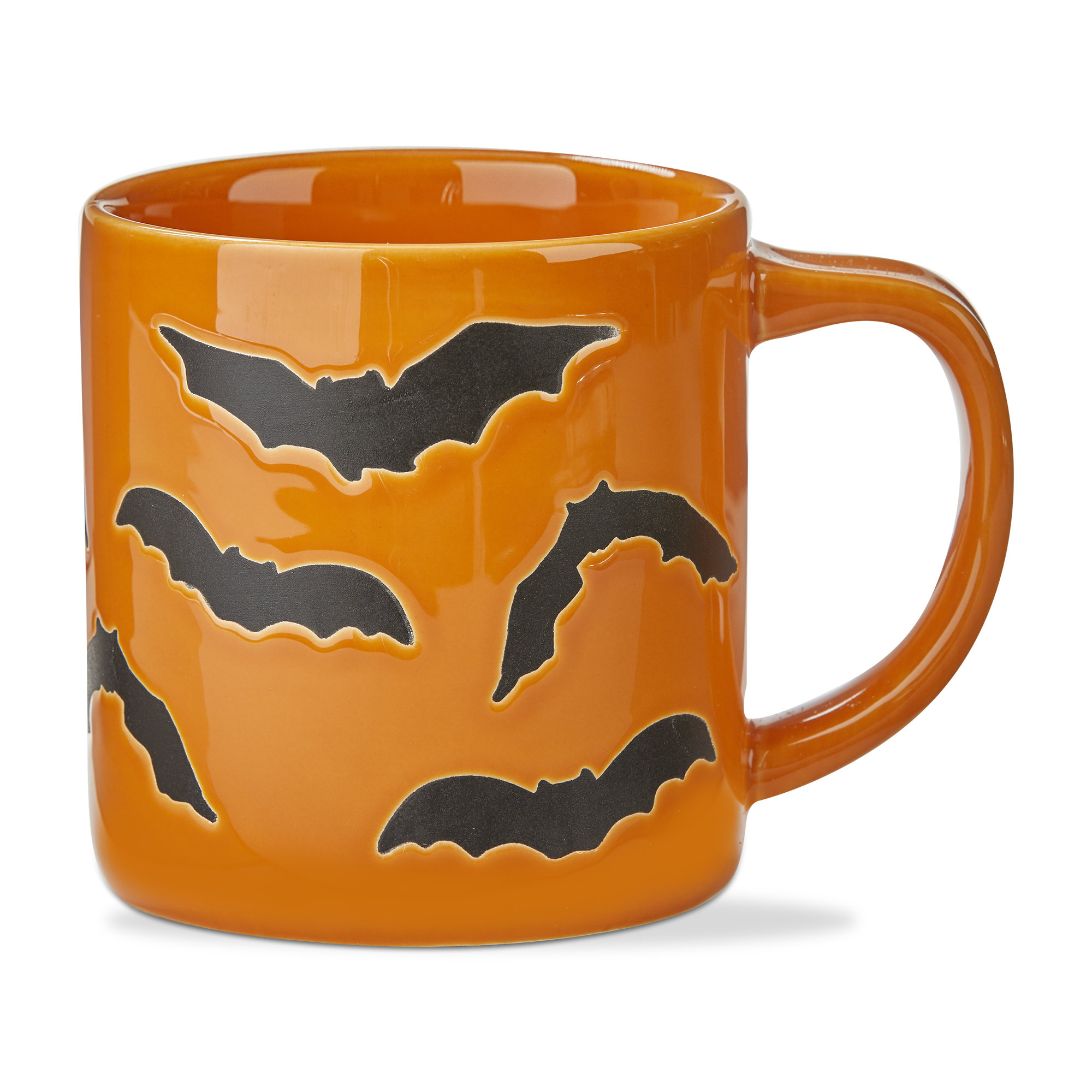 The Holiday Aisle® Halloween Black Bats Mug | Birch Lane