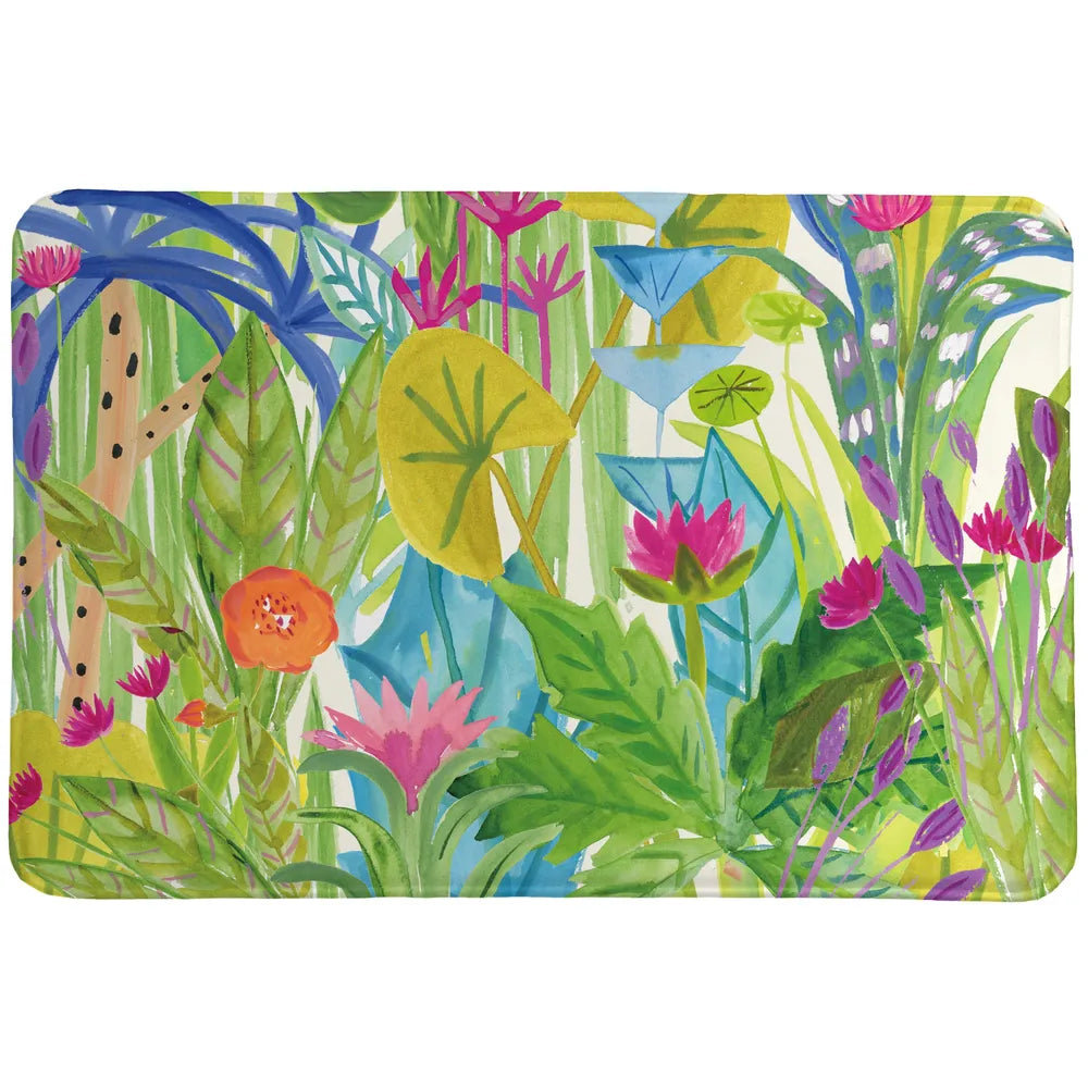 Winston Porter Nerik Botanical Jungle Memory Foam Rug | Wayfair