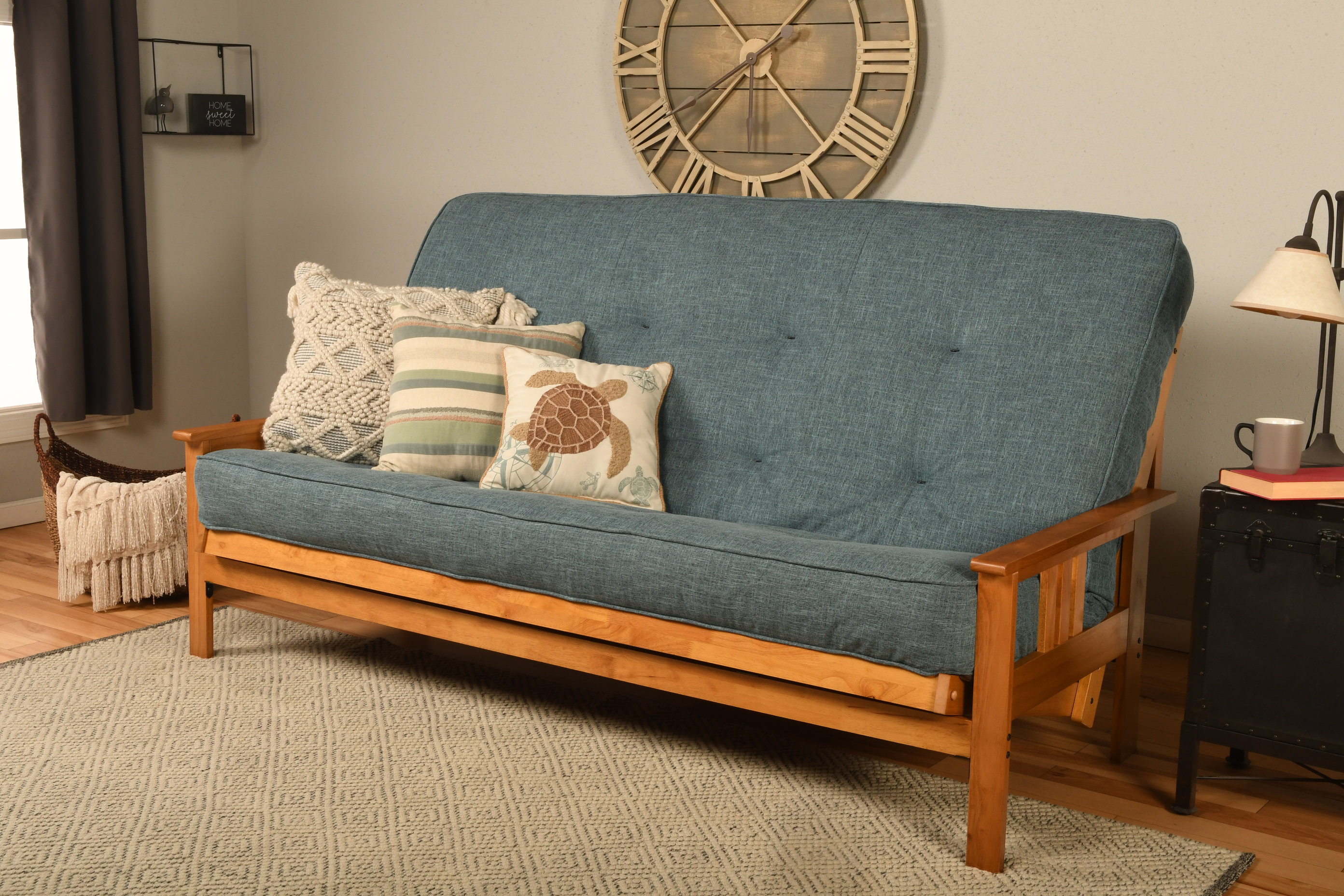 Winston Porter Johnte Queen 86" Futon Frame and Mattress & Reviews ...