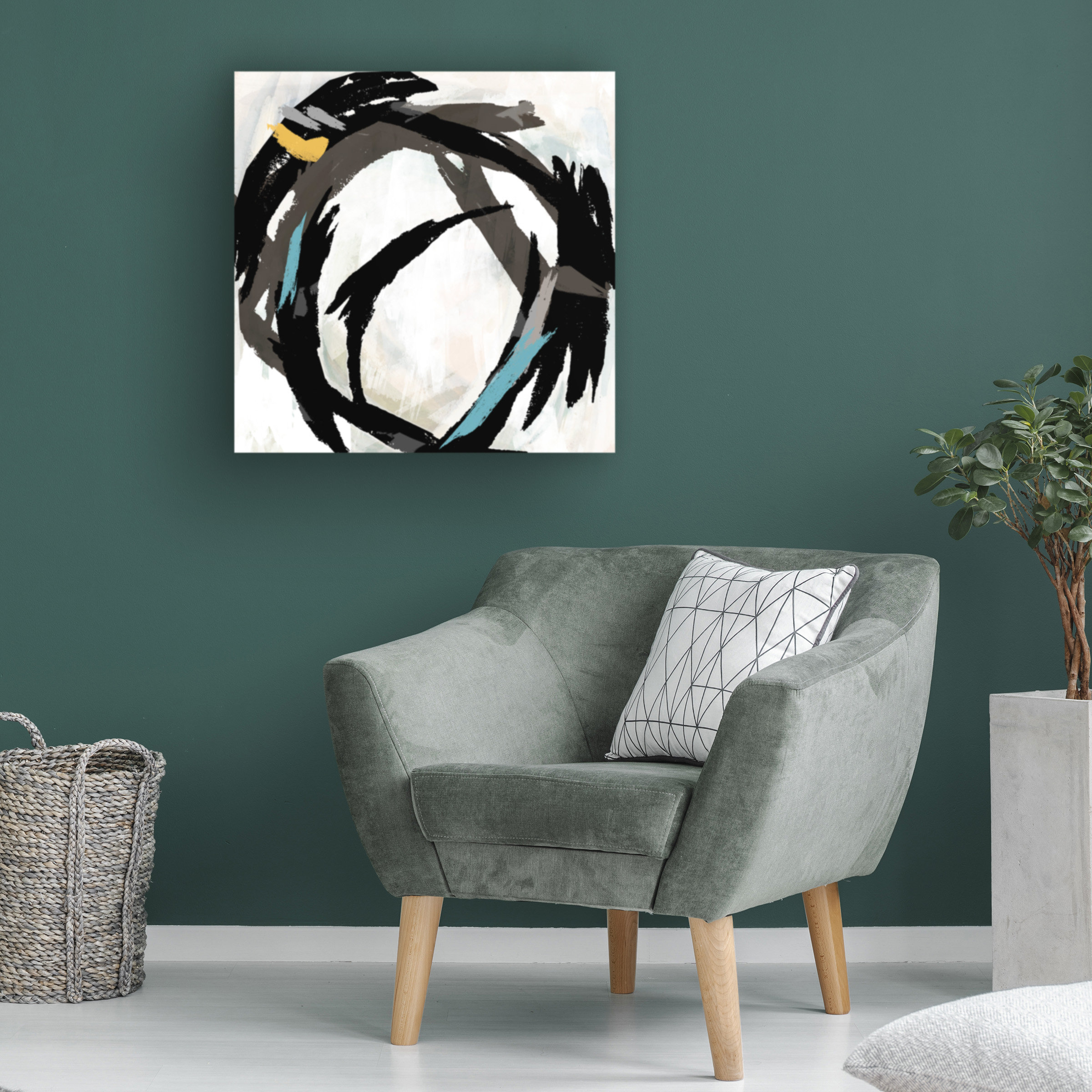 Wrought Studio Radiant Round I - Wrapped Canvas Print - Wayfair Canada