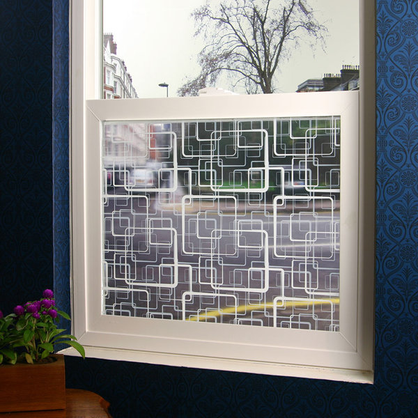 Stick Pretty Squares Sheer Window Film & Reviews | Wayfair