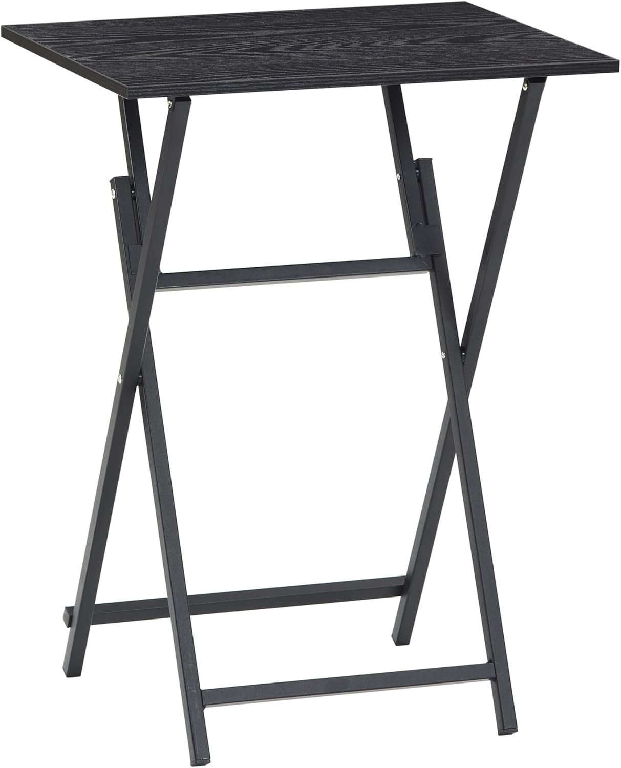 17 Stories Folding TV Tray Table Set Of 2, Portable Sofa Side Table ...