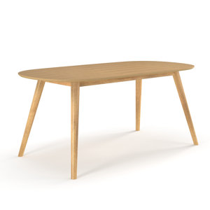 AllModern Bray Oval Solid Wood Base Dining Table & Reviews | Wayfair