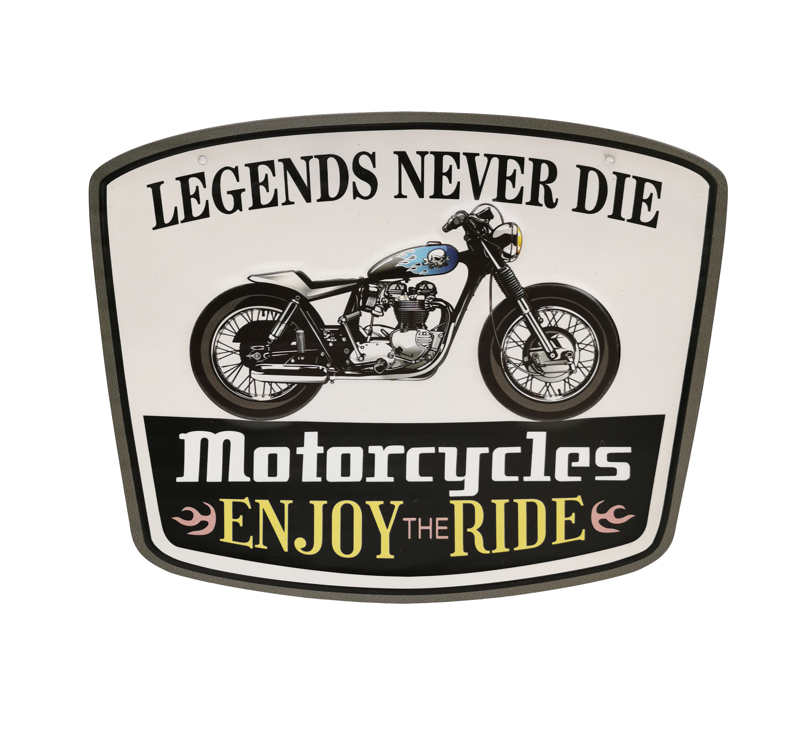 Trinx Legends Never Die Tin Sign Wall Décor | Wayfair