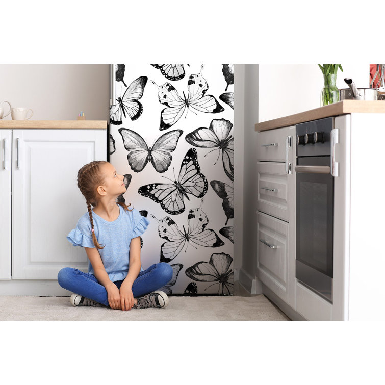 East Urban Home Fridge Magnet Butterfly Door Sticker | Wayfair.co.uk
