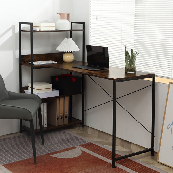 Hashtag Home Crandon Metal Base Writing Desk & Reviews | Wayfair.co.uk