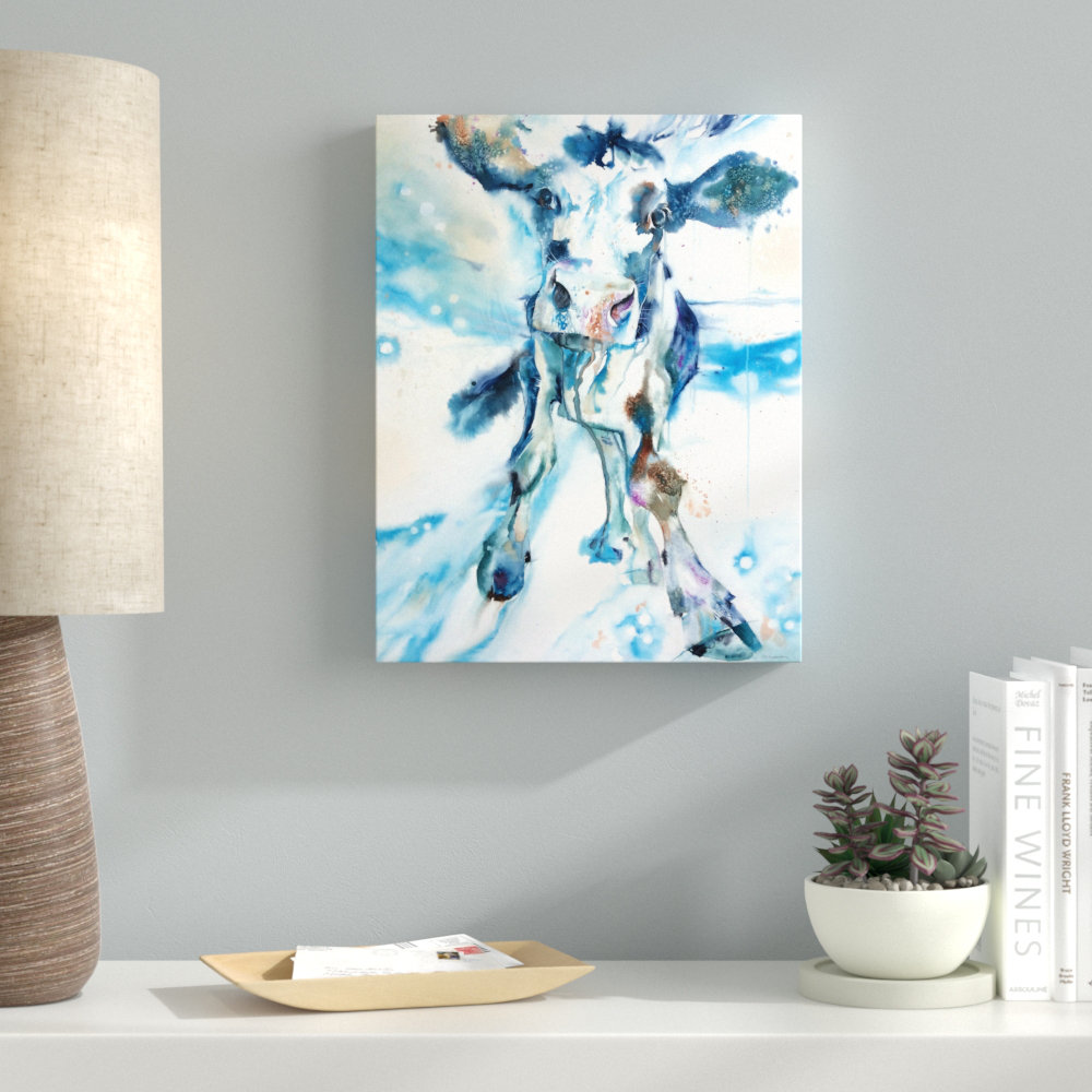 Latitude Run® Calf Painting Print on Wrapped Canvas | Wayfair