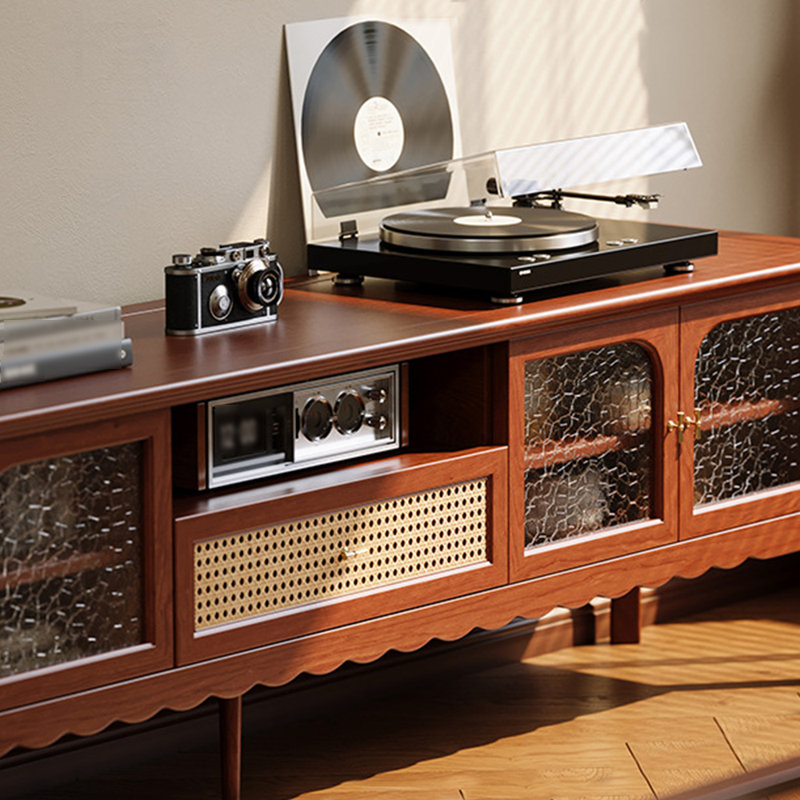 moonlight design French retro solid wood style TV stand | Wayfair