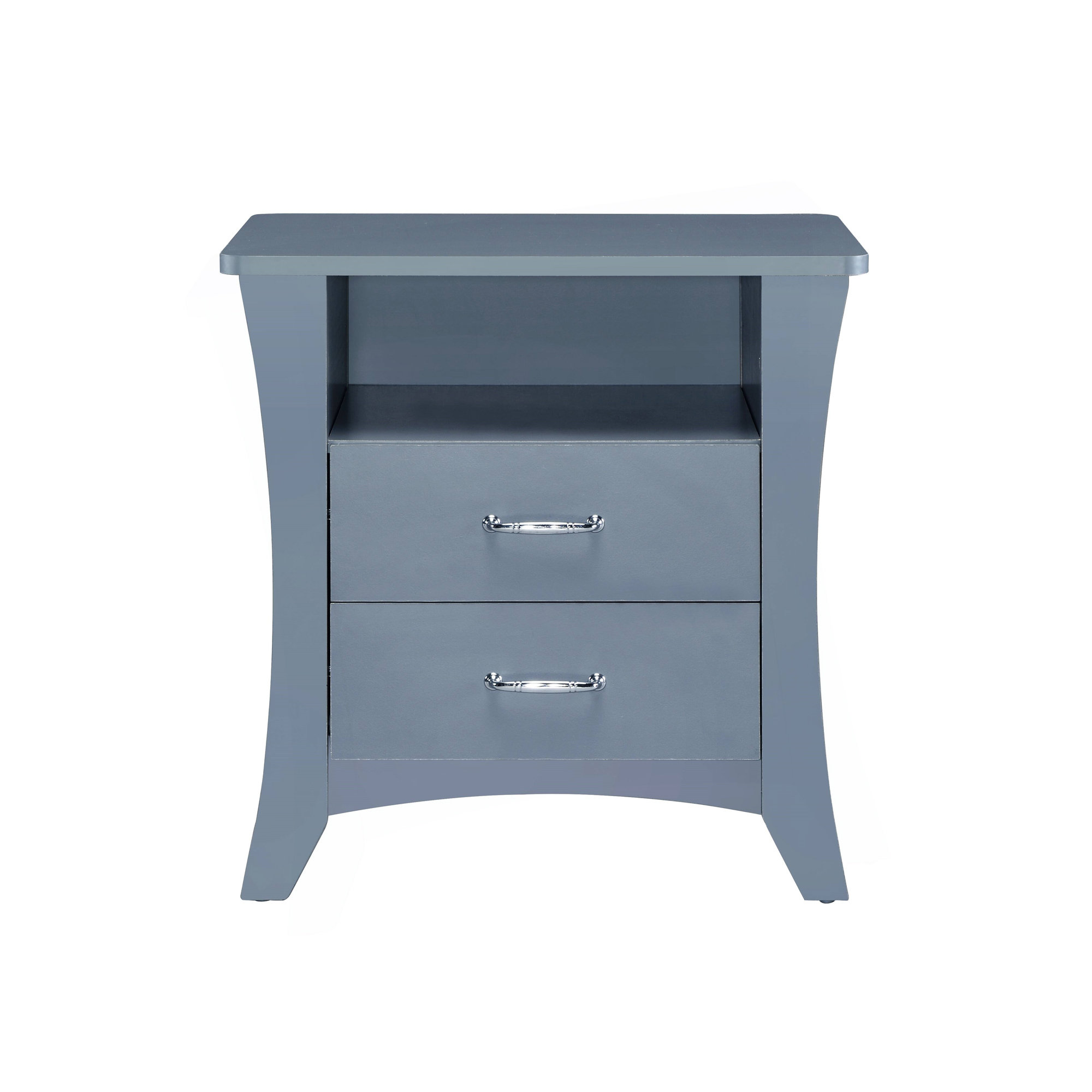 George Oliver Colt Gray Finish Accent Table | Wayfair