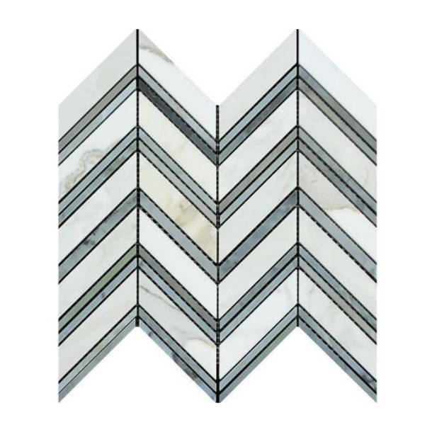 Tile & Mosaic Depot Marble Chevron Mosaic Wall & Floor Tile | Wayfair