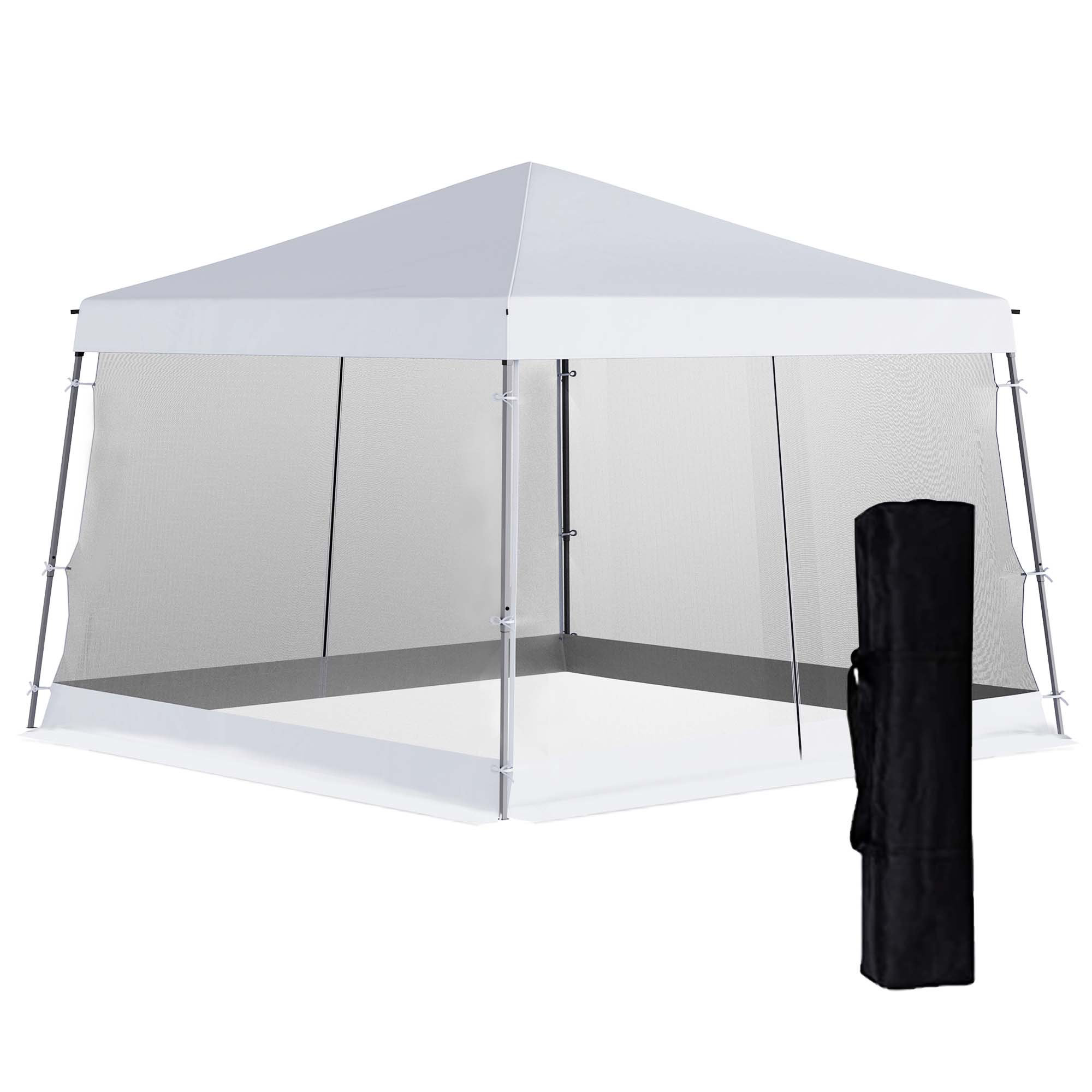 BEST CHOICE APPLIANCES LLC Outsunny Slant Leg Pop Up Canopy Tent With ...