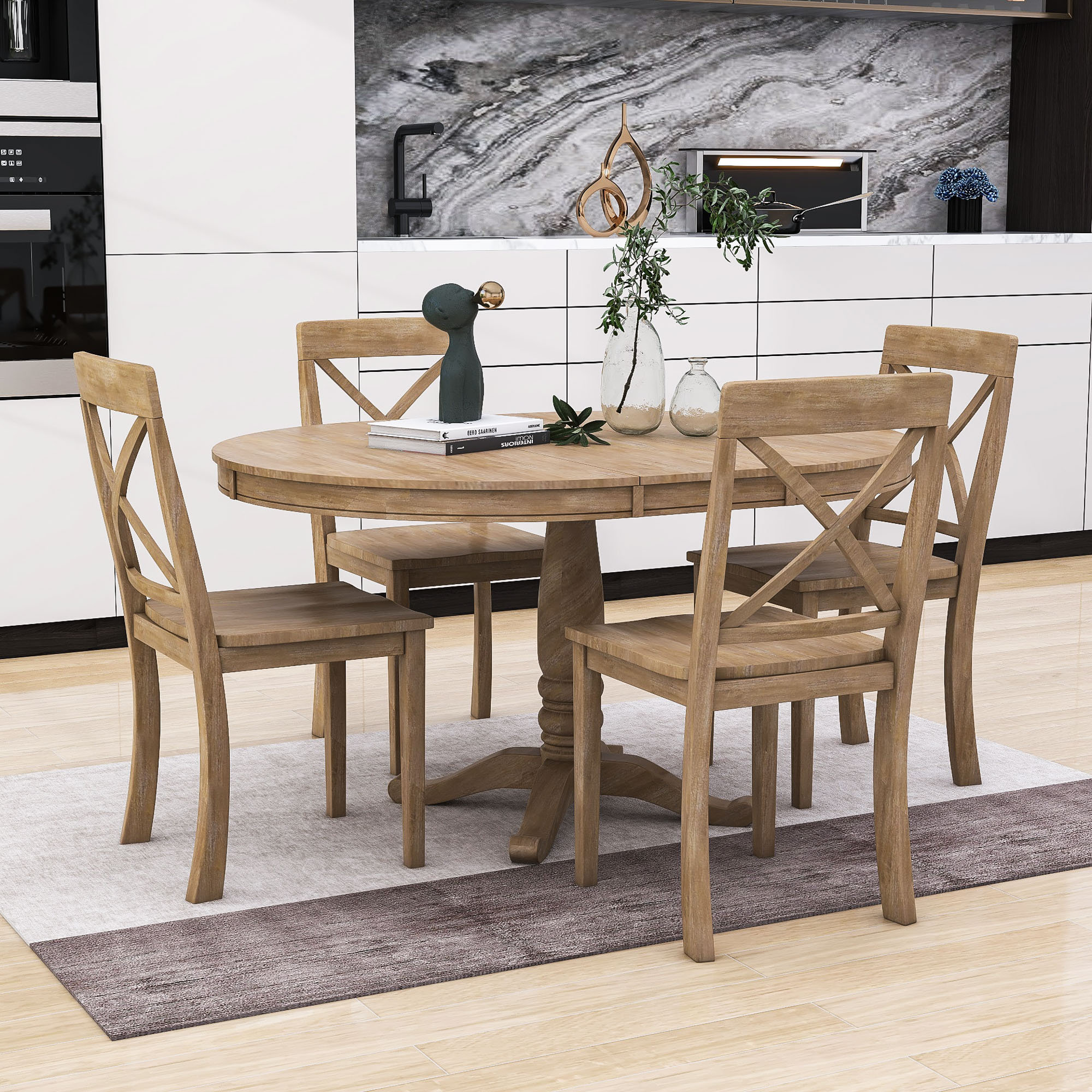 Breakwater Bay Jaosinho Round 54'' Dining Set - Wayfair Canada