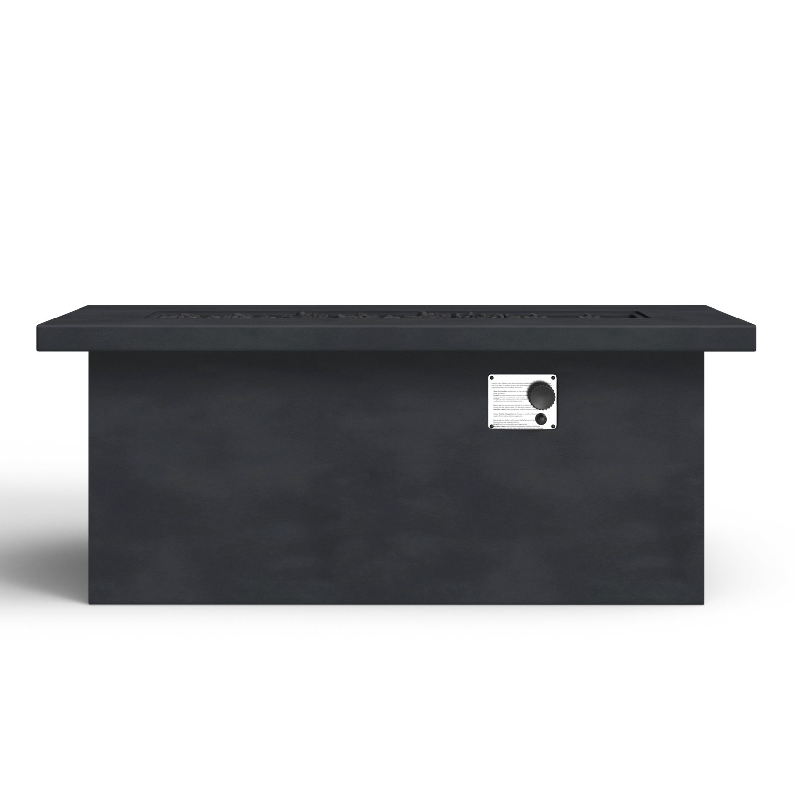 AllModern Rashid 24'' H Concrete Propane/Natural Gas Outdoor Fire Pit ...