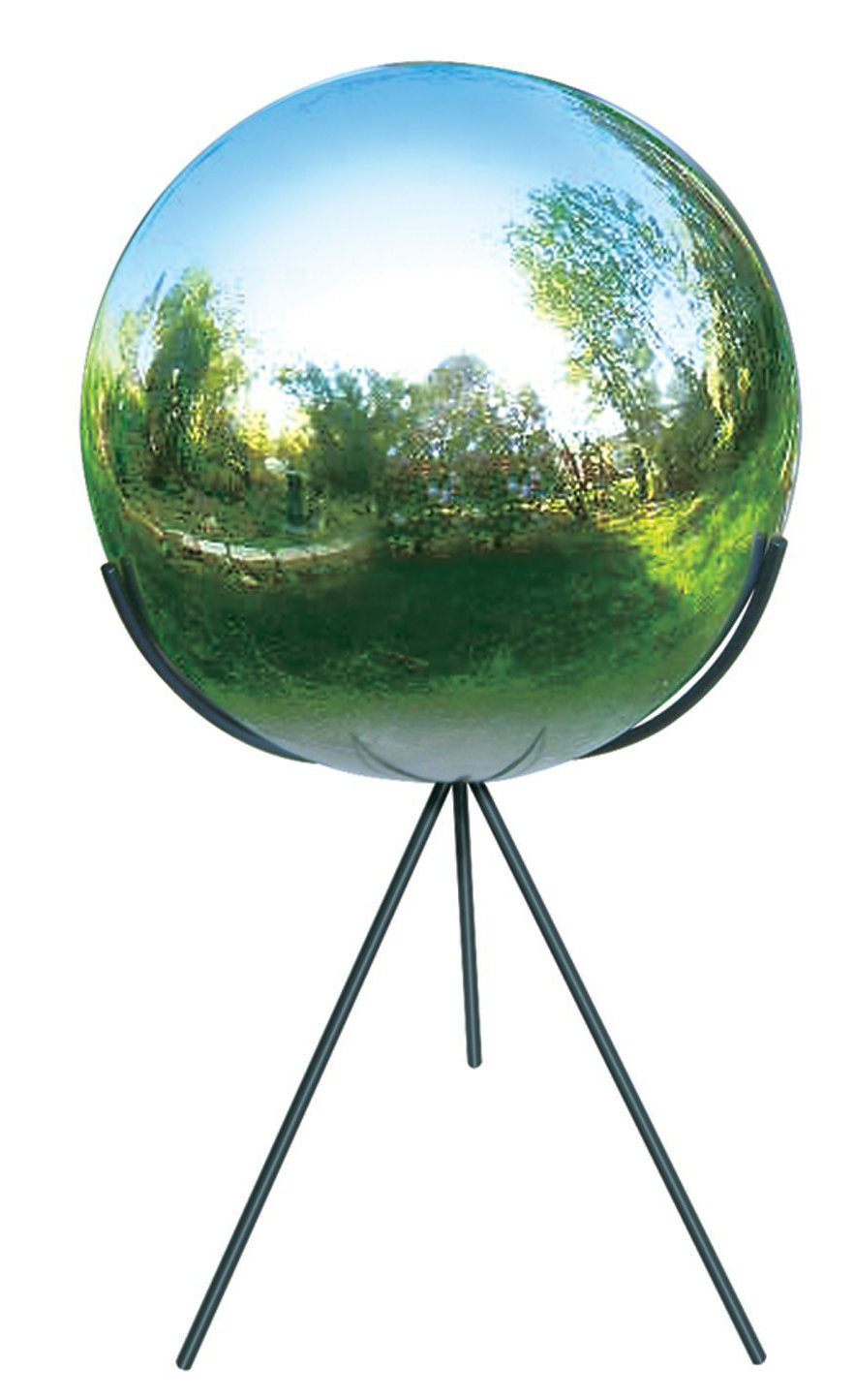 Ebern Designs Amatul Metal Gazing Ball Stand & Reviews | Wayfair
