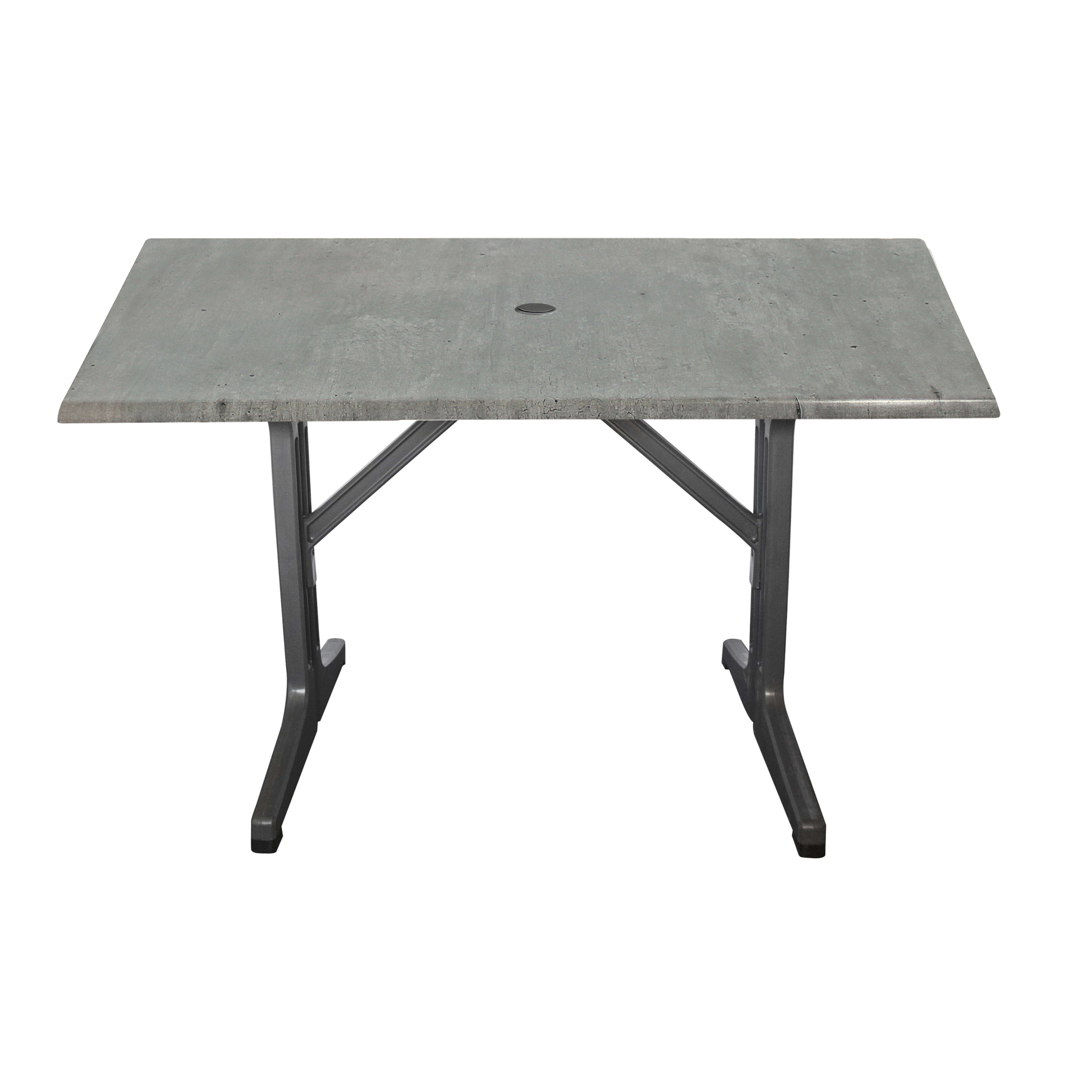 Grosfillex Expert Hudson 48" X 32" Melamine Complete Table | Wayfair