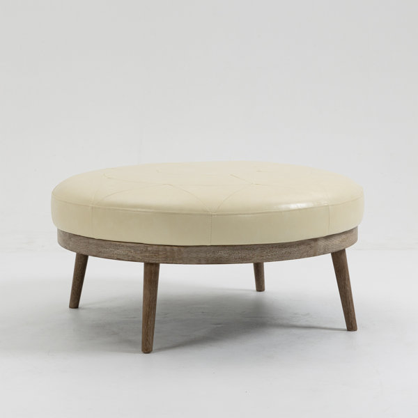 George Oliver Joevanny Faux Leather Ottoman | Wayfair