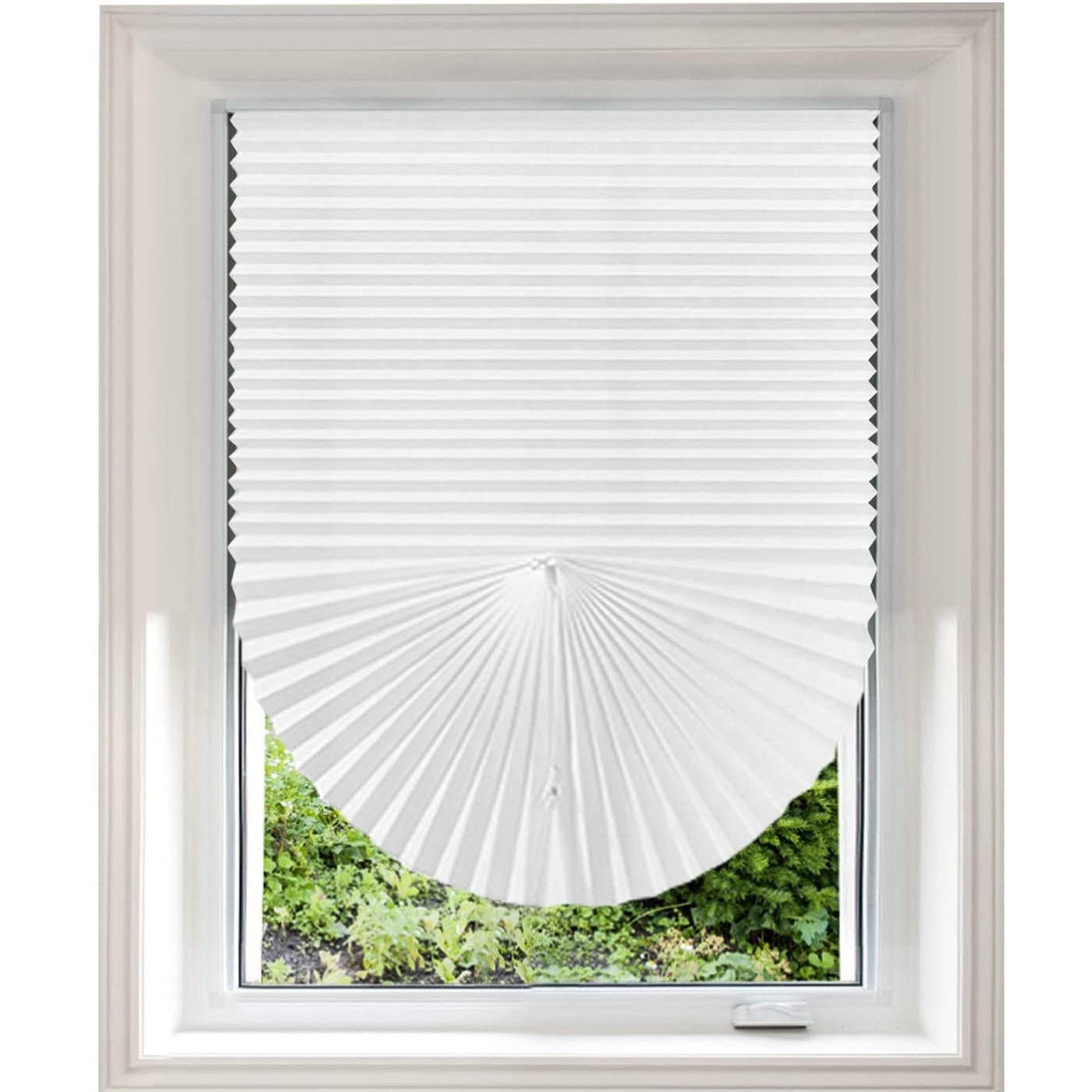 Symple Stuff Light Filtering Blinds Cordless Shades Fabric Pleated ...
