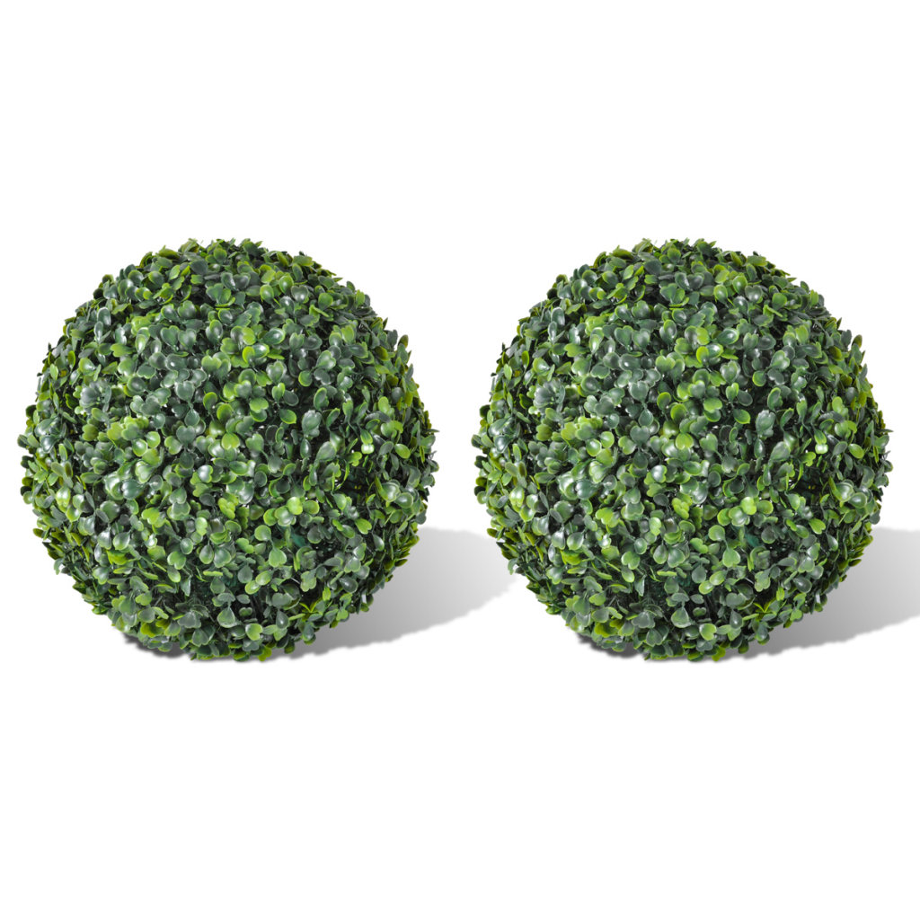 Charlton Home Artificial Topiary Tree Boxwood Ball Boxwood Topiary Ball ...