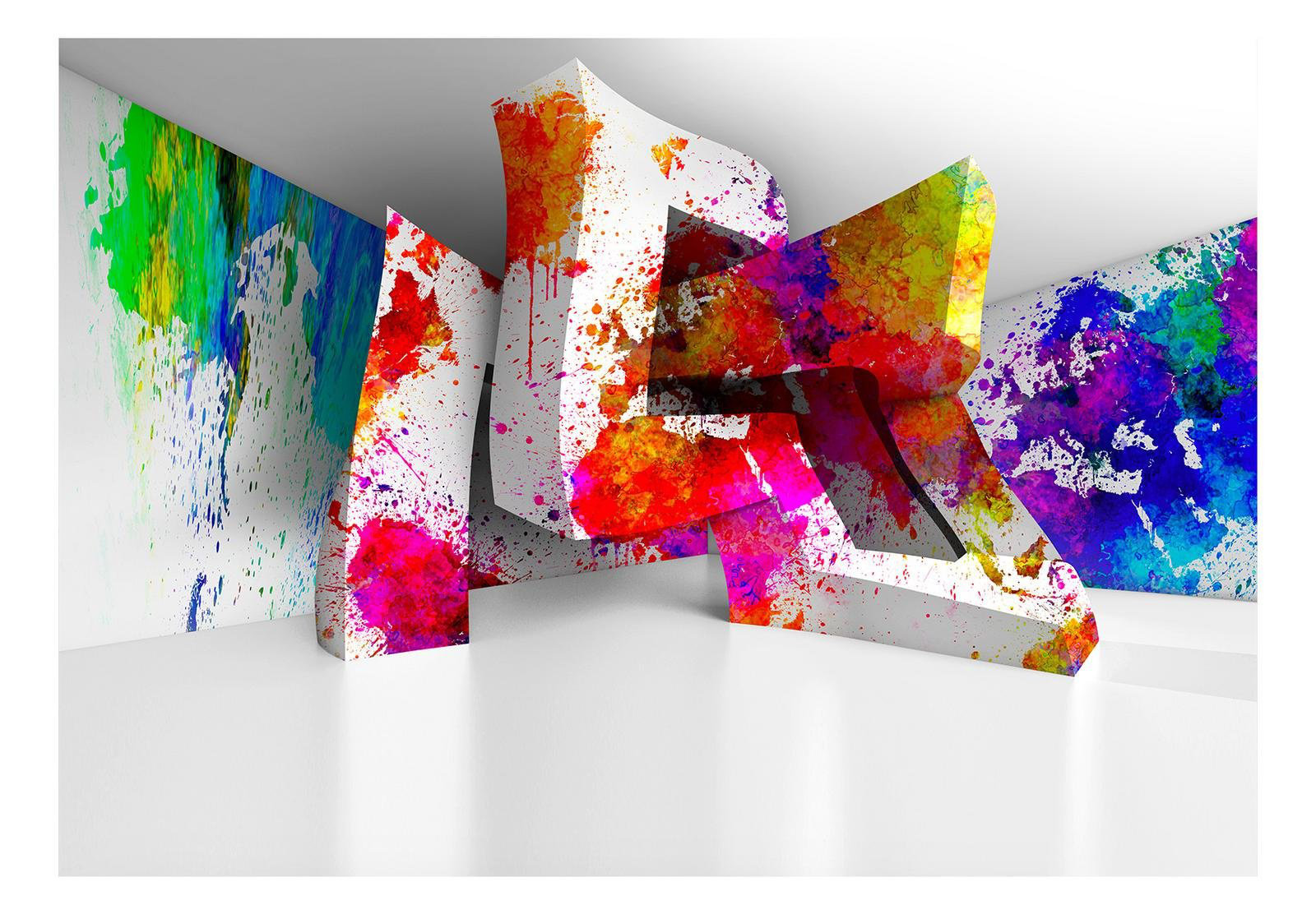 Brayden Studio 3D Illusion Wallpaper Wall Mural - Three-Dimensional ...